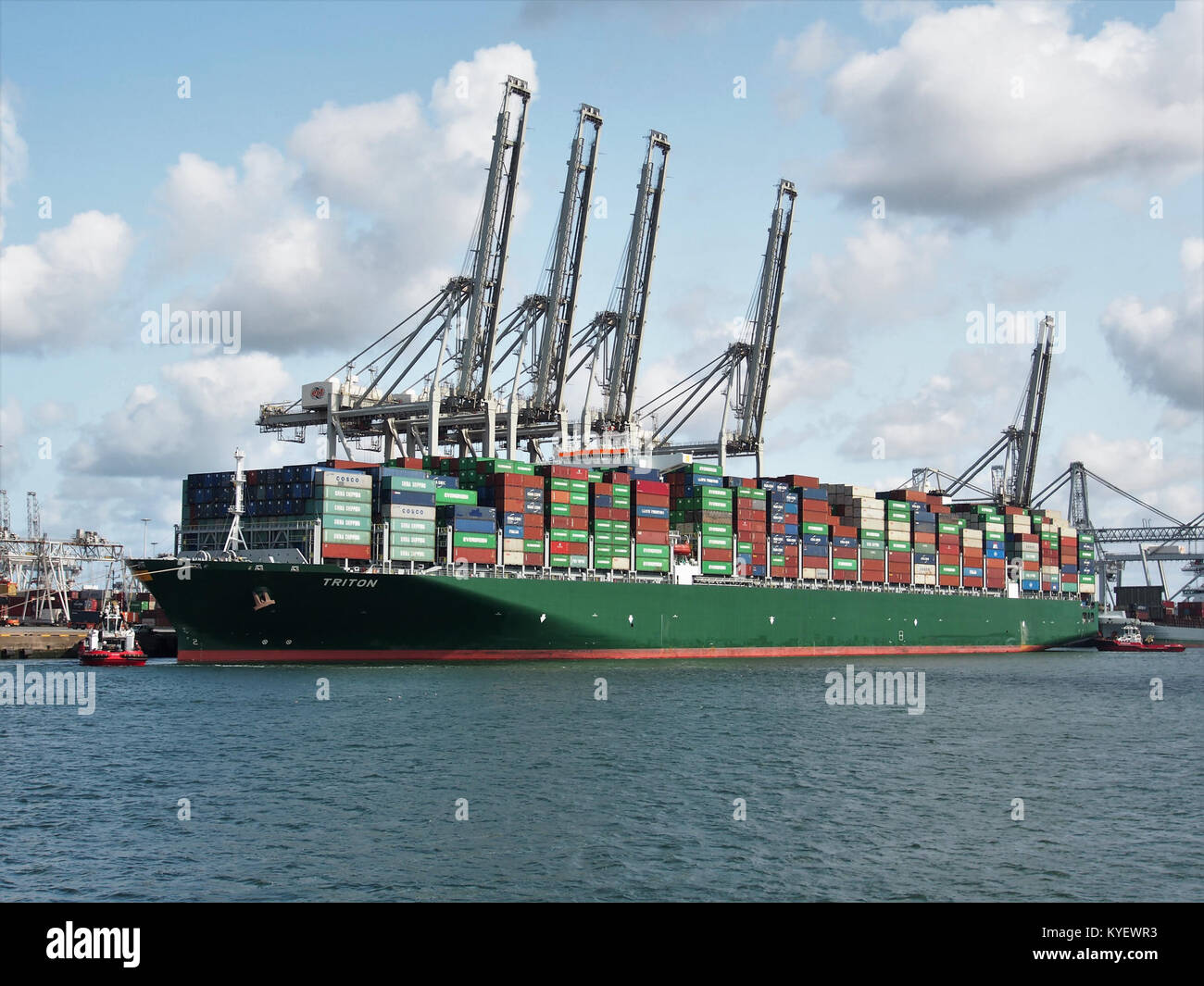 The ship Triton (IMO 9728916) docked at Amazonehaven, photographed in ...