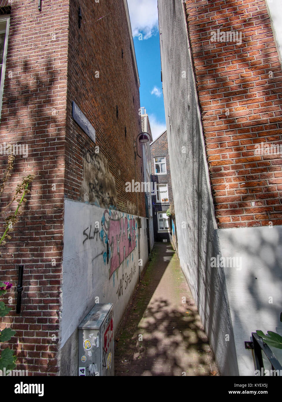 A vintage photograph of Nieuwe Gang, a street or area located in ...