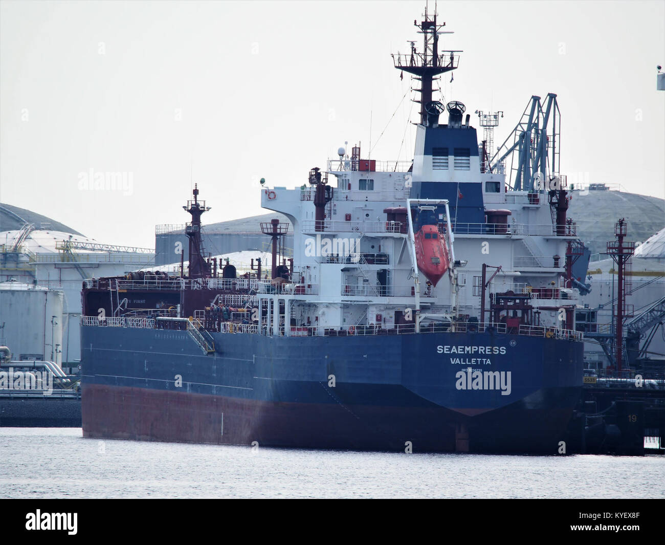 A photograph of the Seaempress, a ship built in 2002, captured at the ...