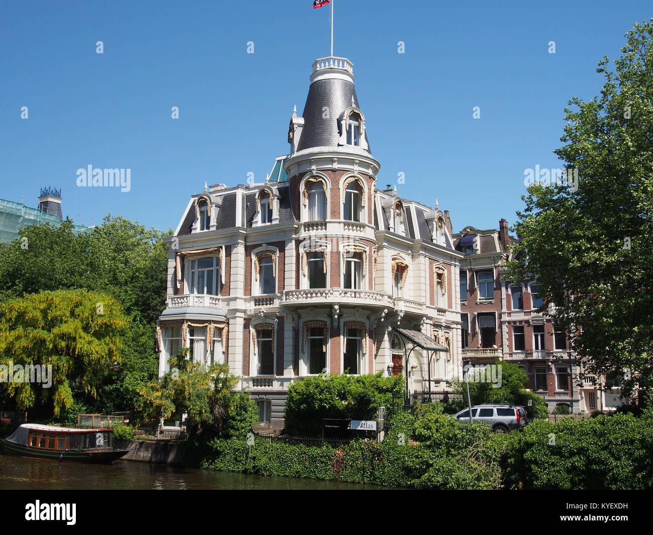 A historical photograph of Villa Weteringschans, located near the ...