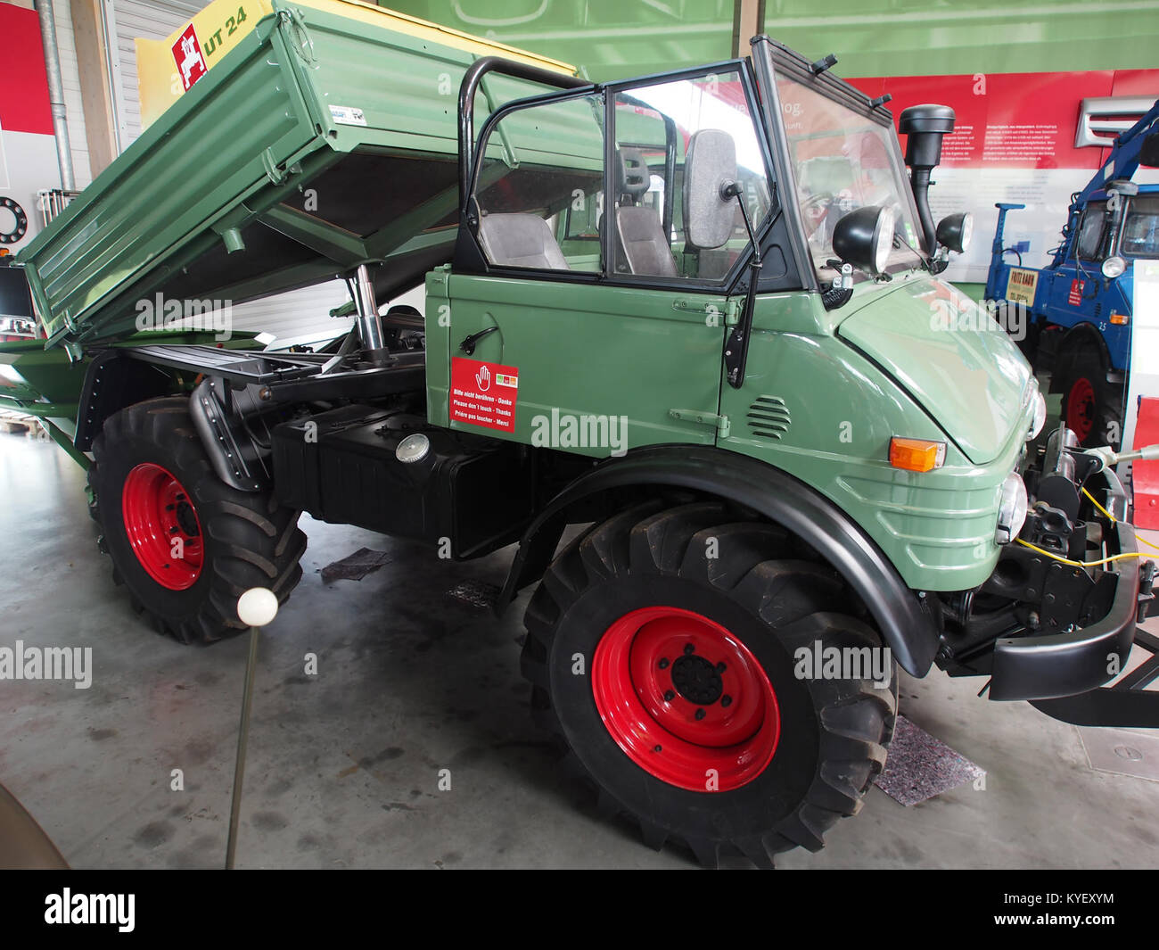 A 1972 Unimog U406, a versatile German all-terrain vehicle, captured in ...