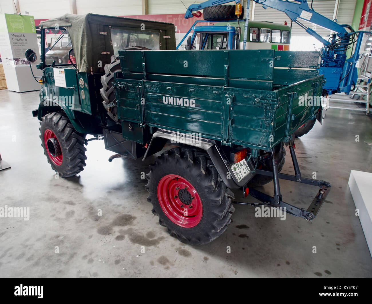 This photograph shows the Unimog 411, a versatile utility vehicle, at ...