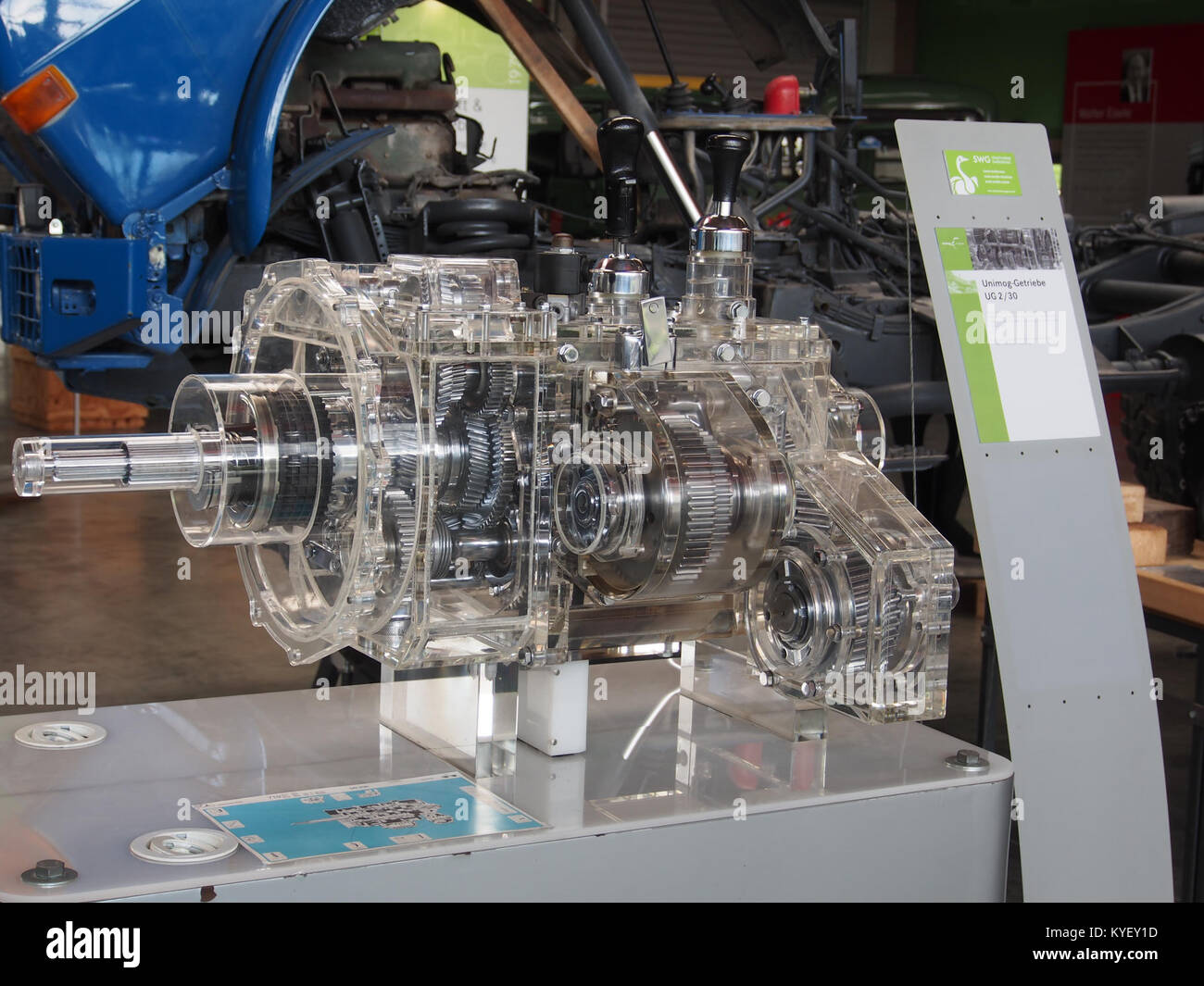 A historical image of an Unimog UG2 30 gearbox, highlighting its ...