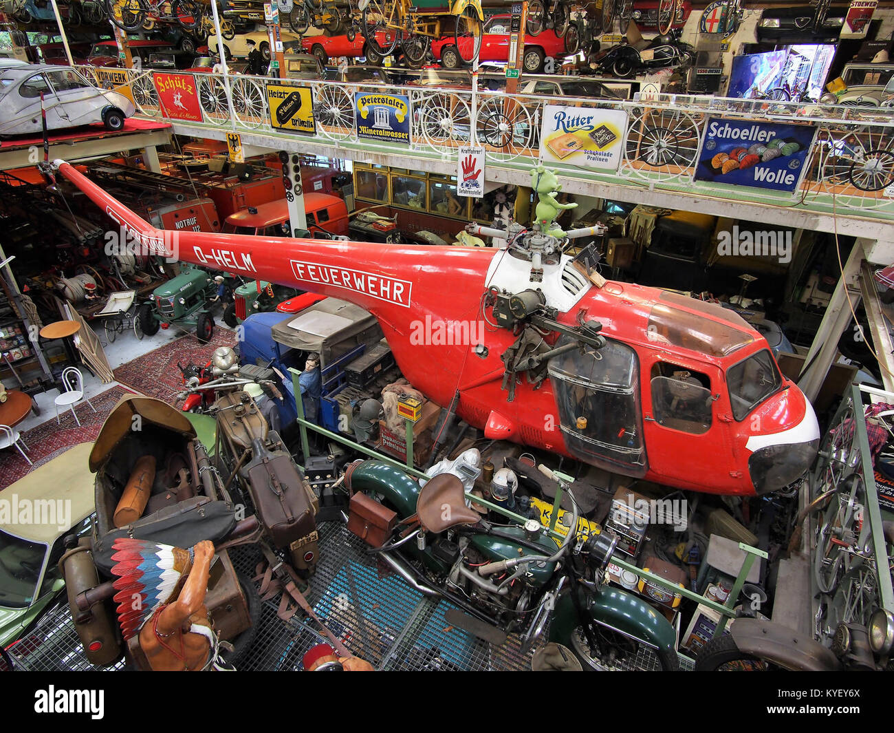 A photograph of a Bristol 171 Sycamore helicopter, registered D-HELM ...