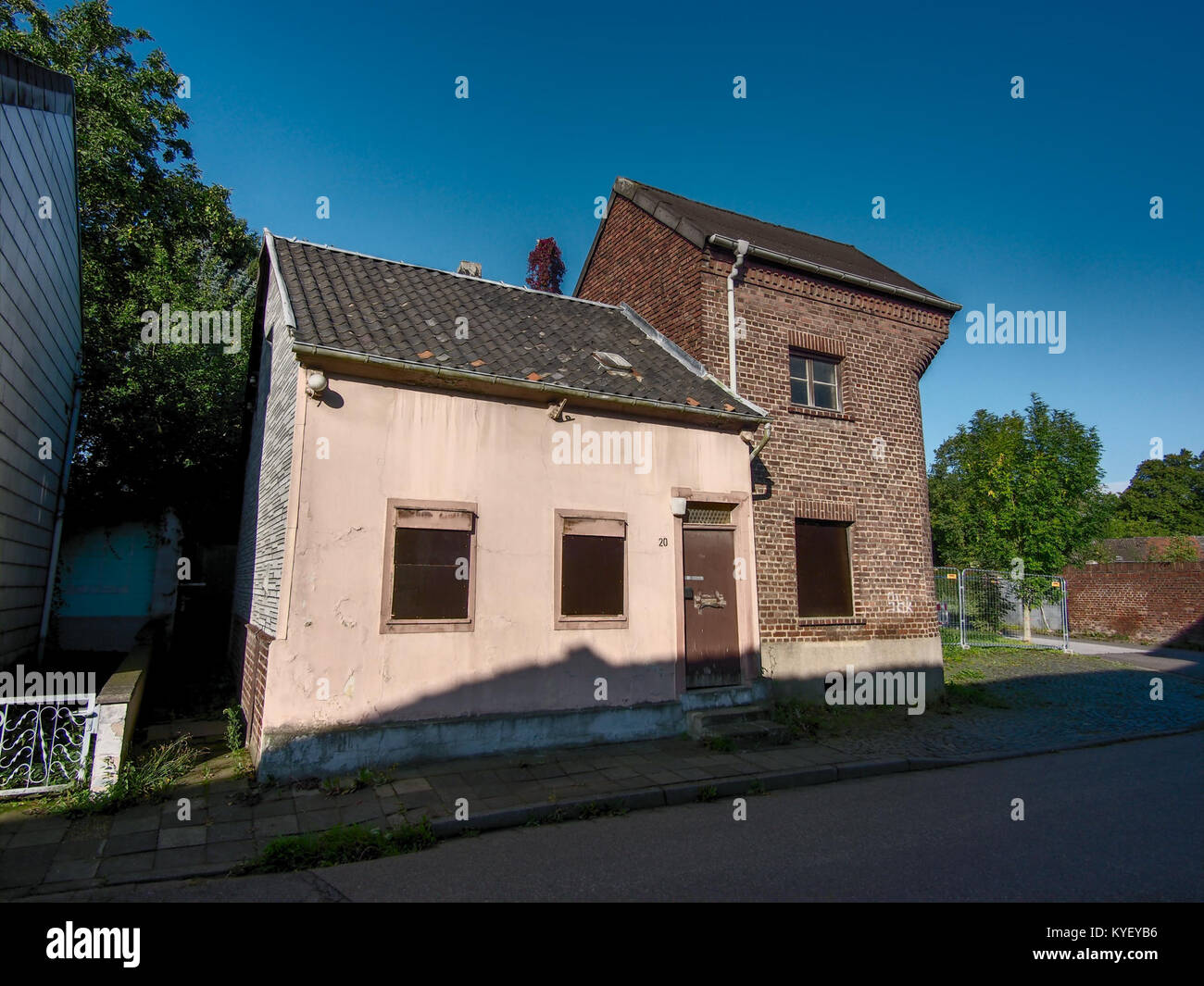 A historical photograph showing Jackeratherstrasse in Immerath ...