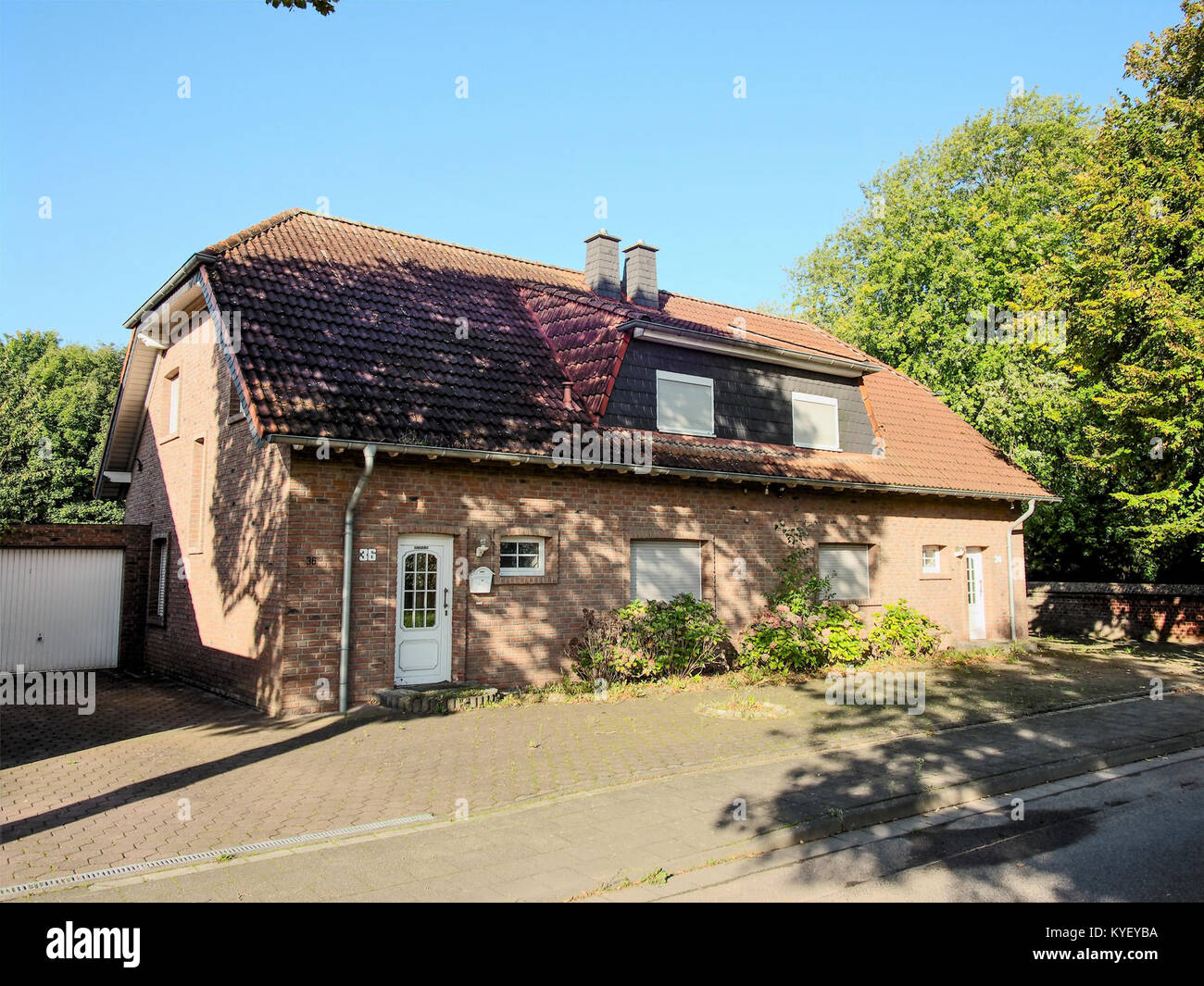 A photograph of Jackeratherstrasse in Immerath, Erkelenz, capturing a ...