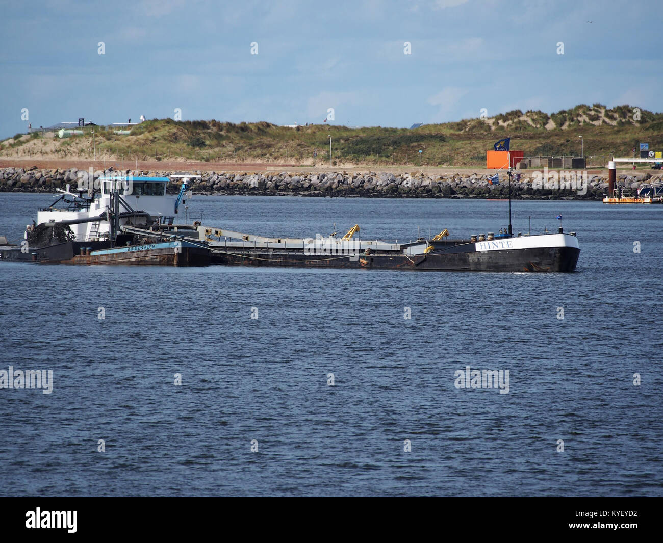A photo of the Hinte ENI 02311201 vessel docked at IJmuiden, a major ...