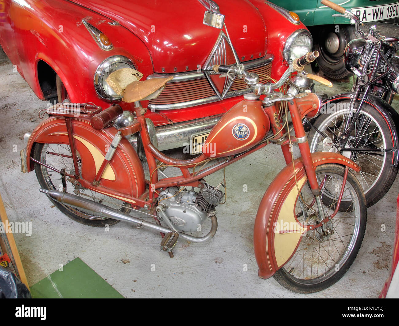 The Miele Mopet, a small German scooter, displayed at the ...