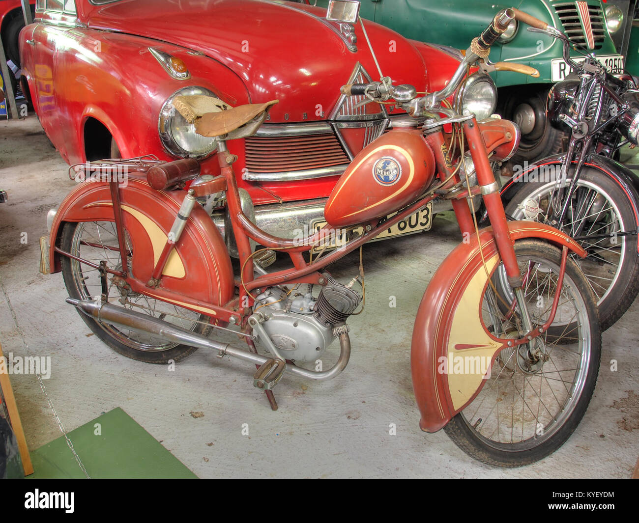 A Miele Mopet on display at the Fahrzeugmuseum Marxzell. This compact ...