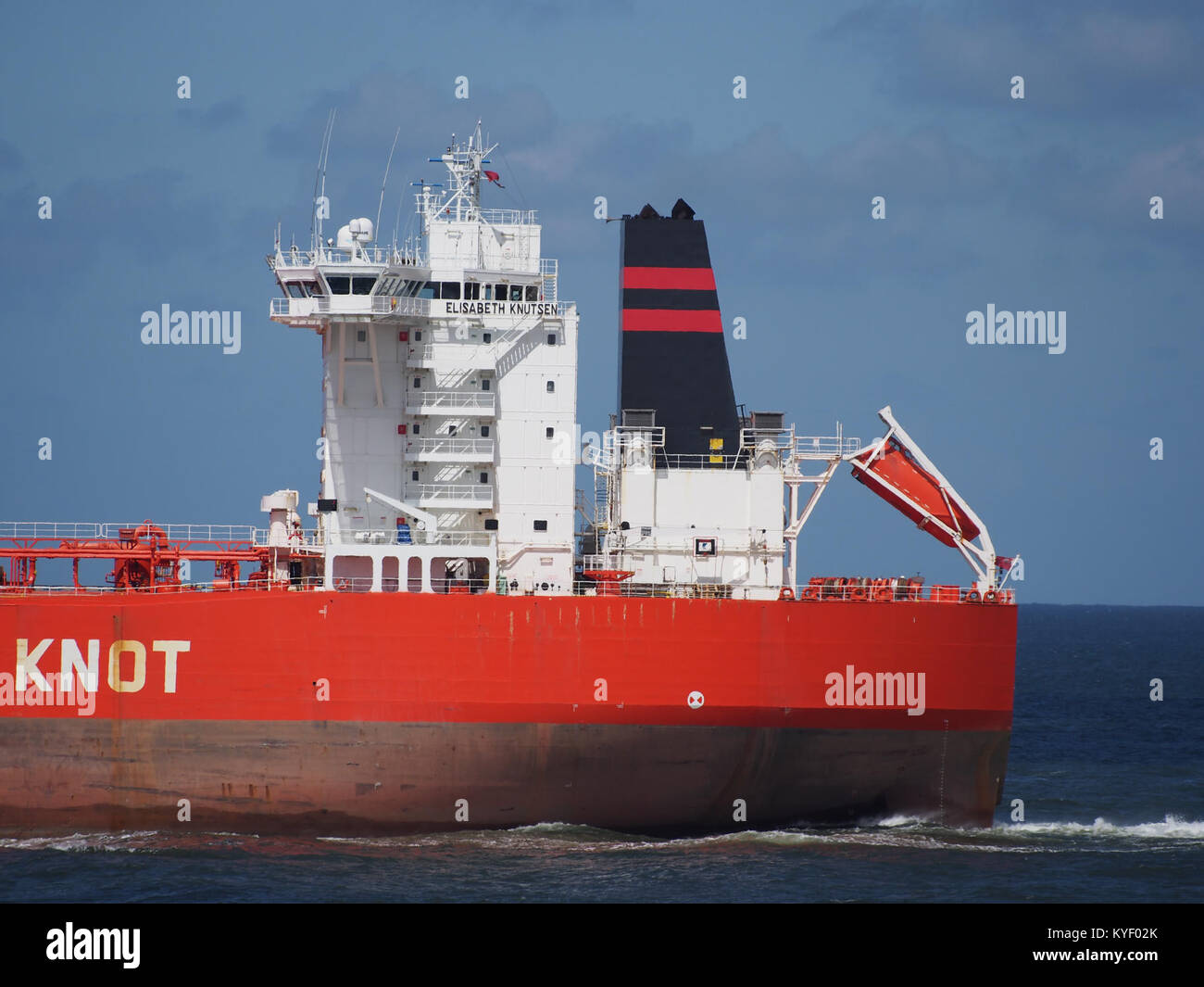 The Elisabeth Knutsen, a ship built in 1997, is photographed at the ...