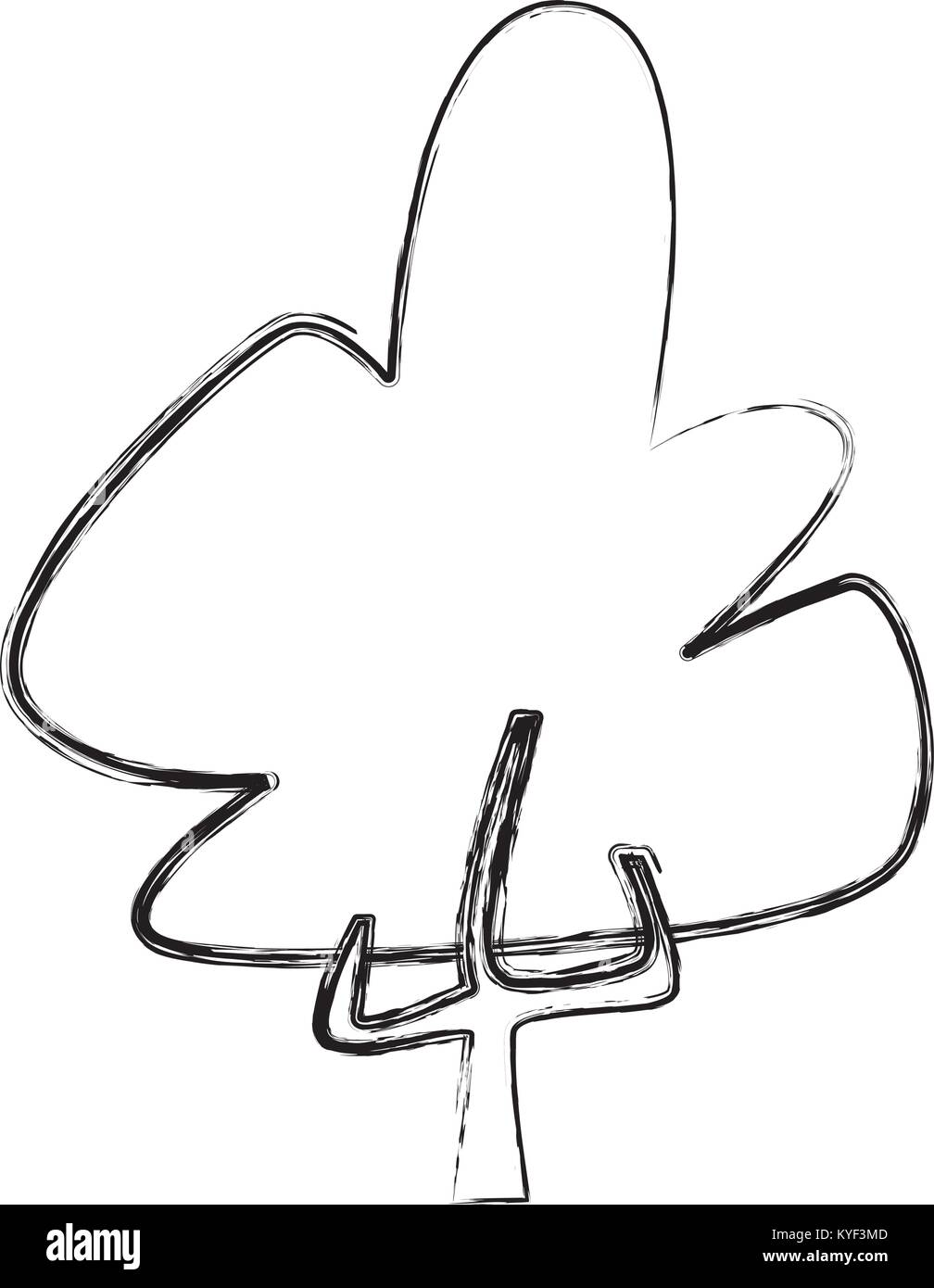 Abstract tree symbol Stock Vector Image & Art - Alamy