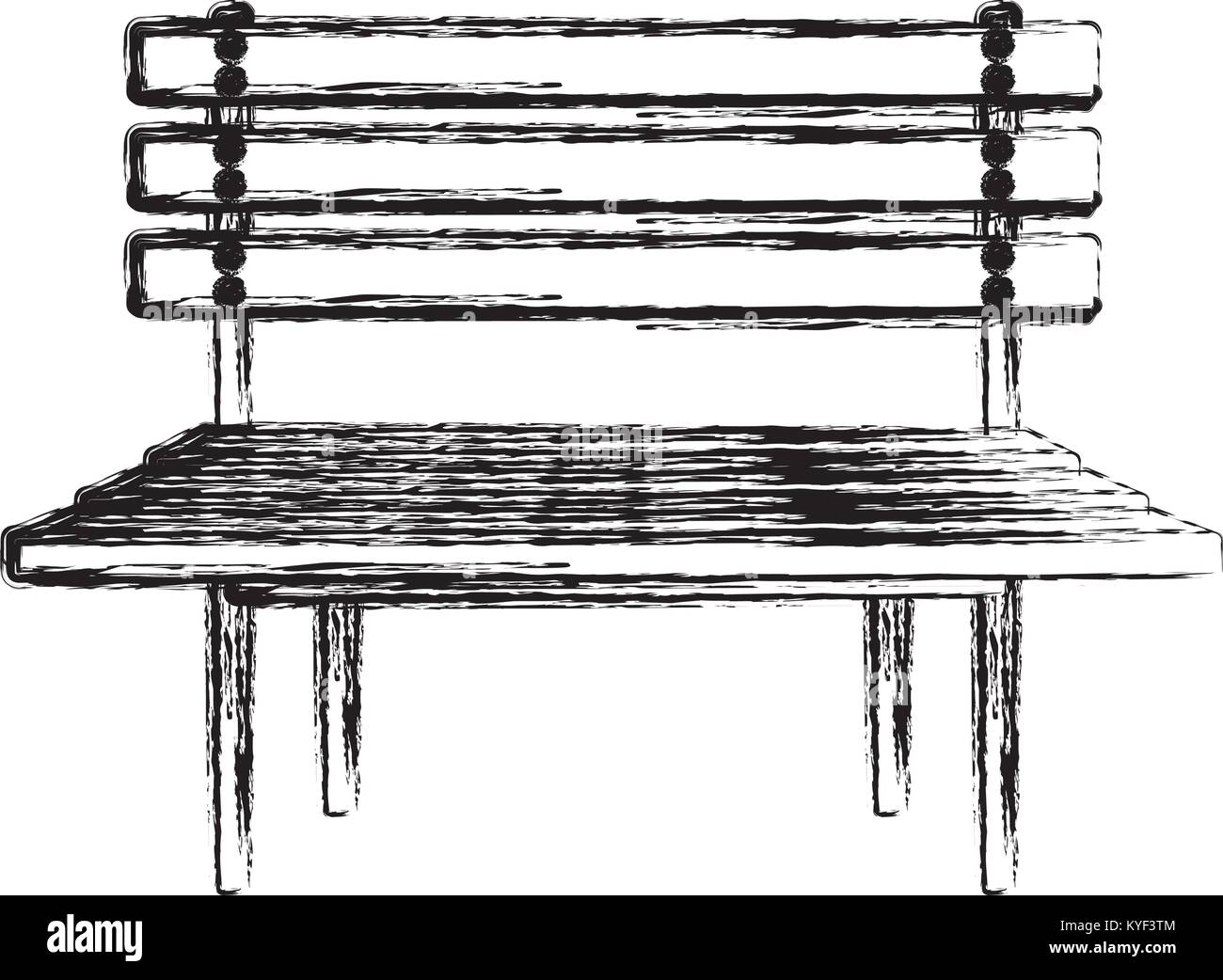 Wooden park chair Stock Vector Image & Art - Alamy