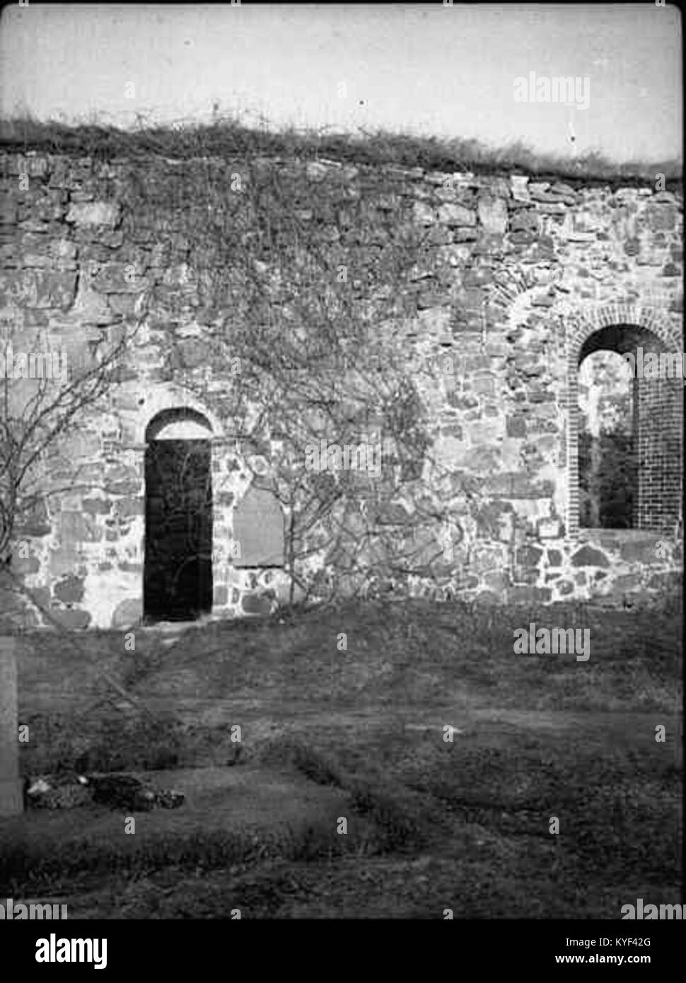 Västra Eds Church Ruin in Sweden is a medieval structure preserving ...