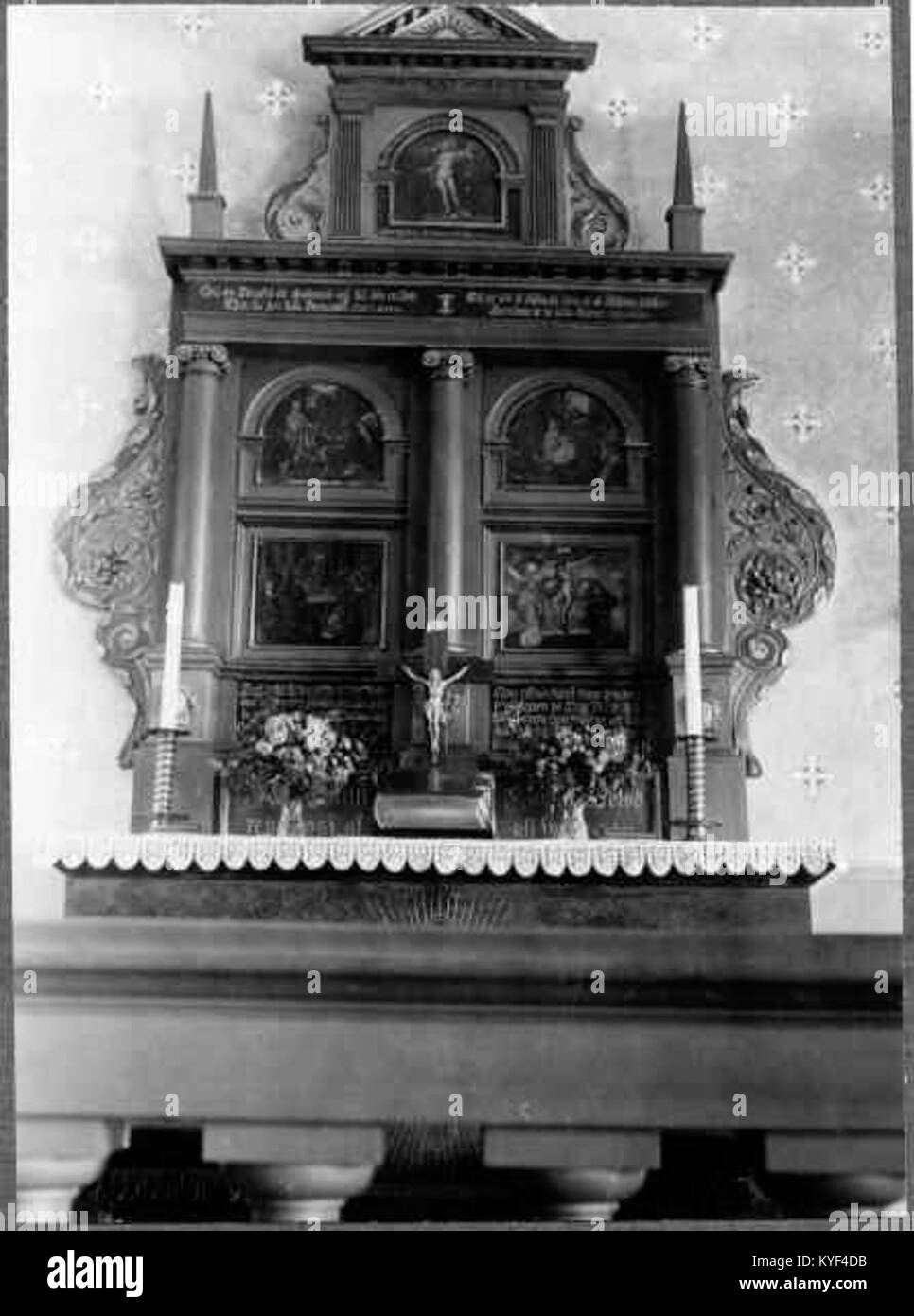 Västra Karaby kyrka - KMB - 16000200065657 Stock Photo - Alamy