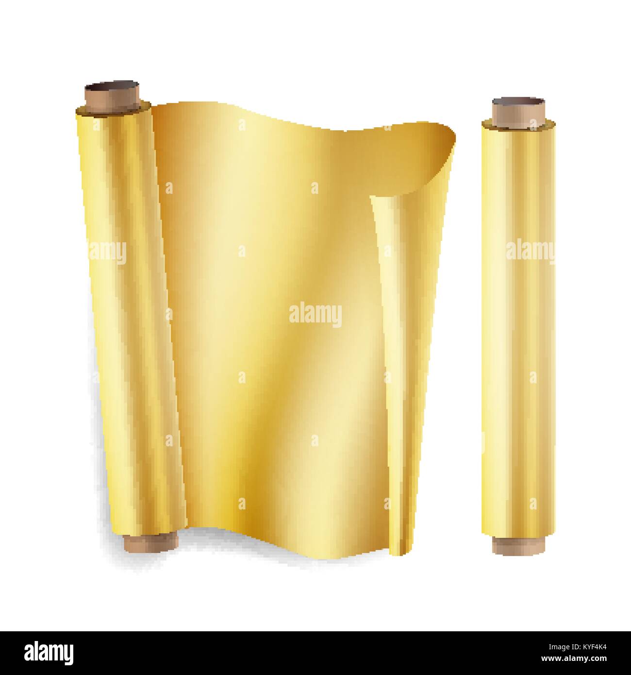 Foil rolls sheet Stock Vector Images - Alamy