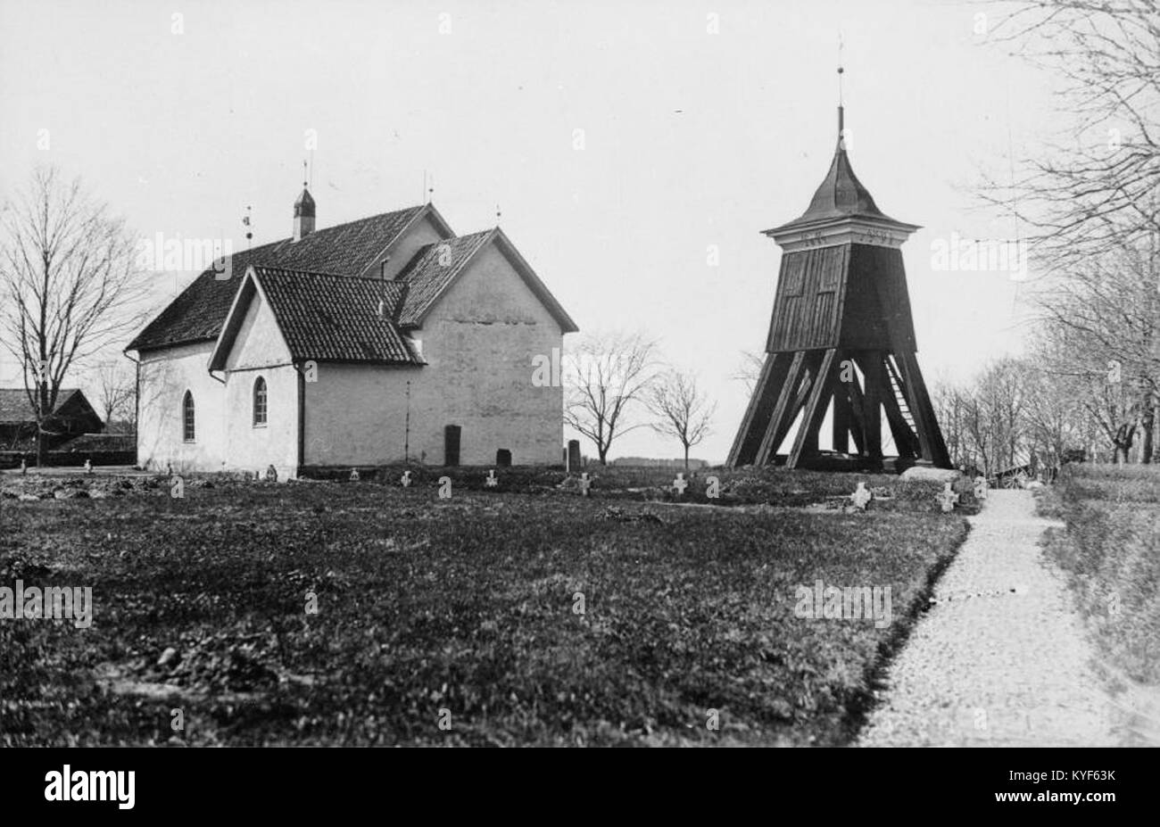 Vättlösa kyrka - KMB - 16001000009023 Stock Photo - Alamy