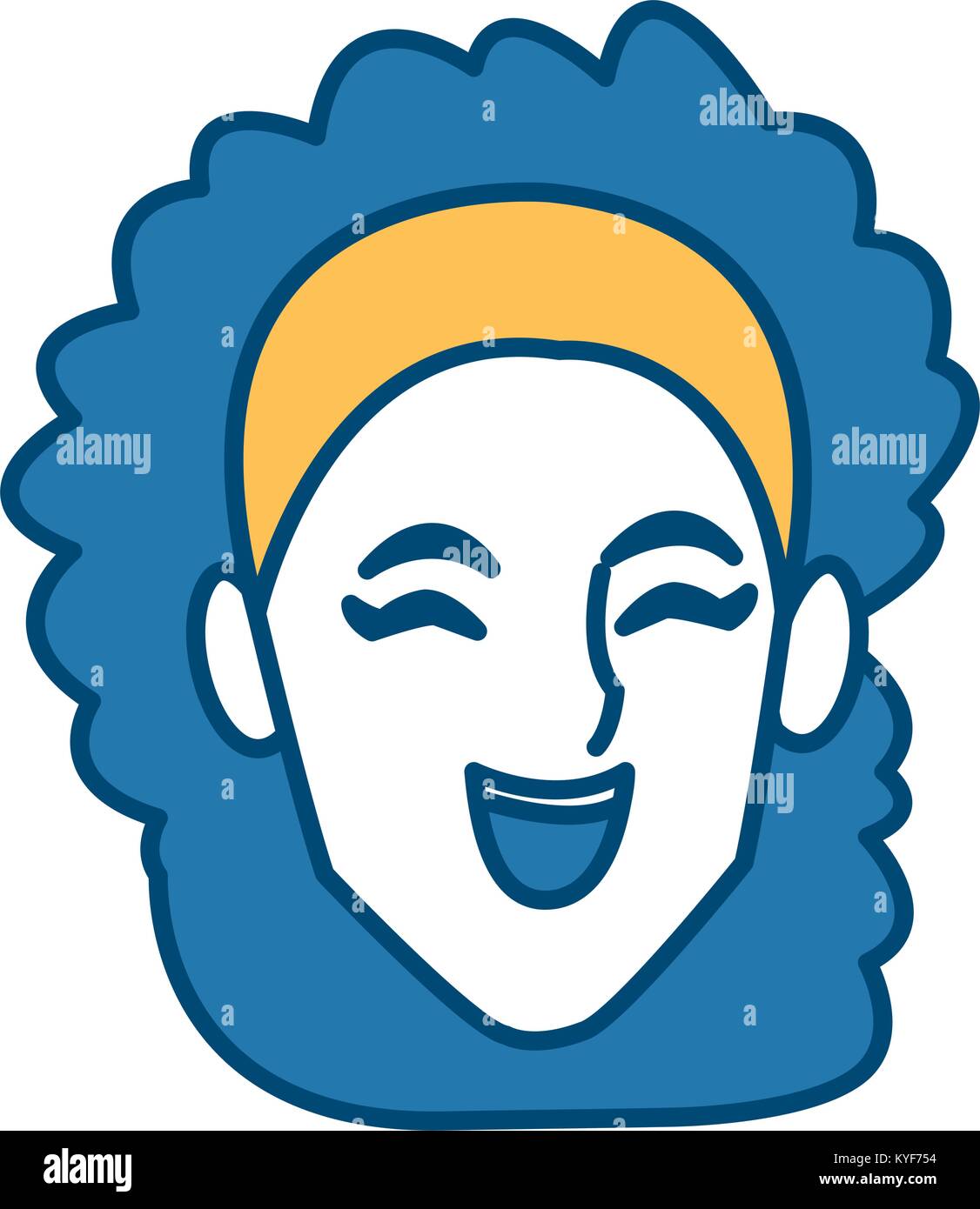 Woman face smiling cartoon Stock Vector Image & Art - Alamy