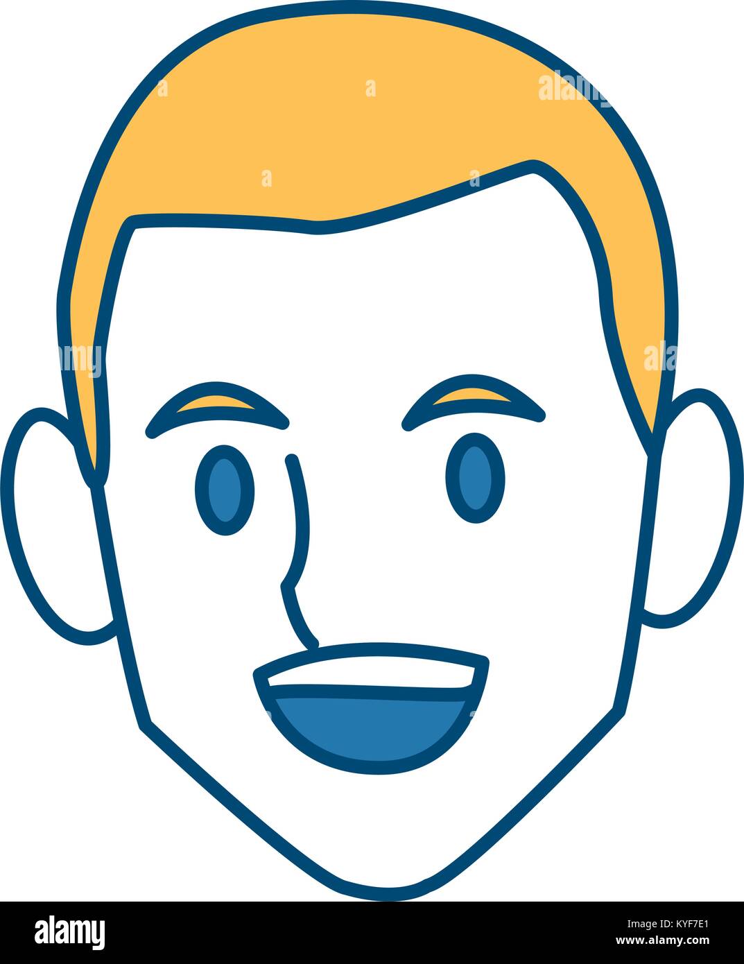 Man face smiling cartoon Stock Vector Image & Art - Alamy