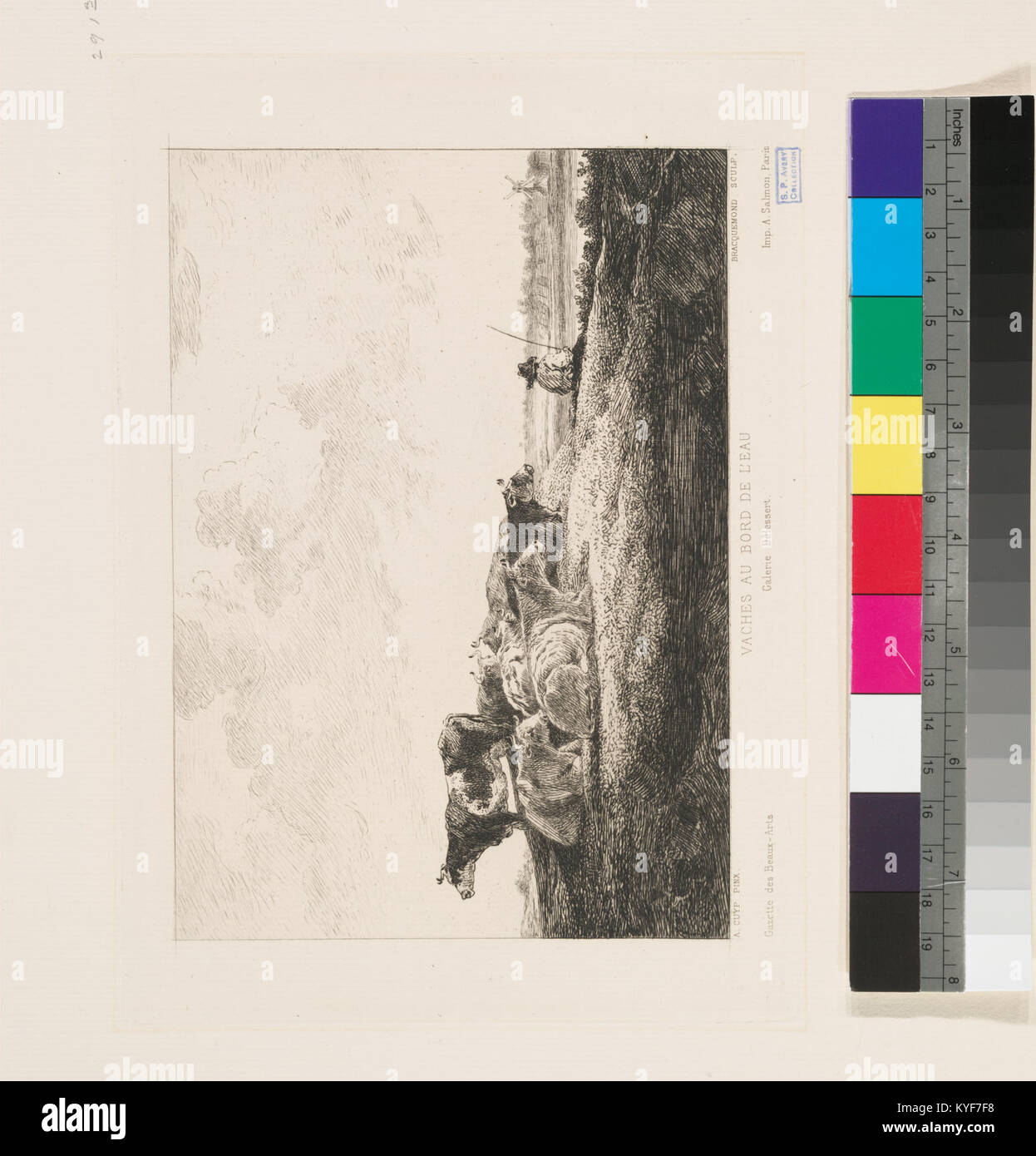 'Vaches au bord de l'eau' is a painting inspired by Cuyp, depicting ...