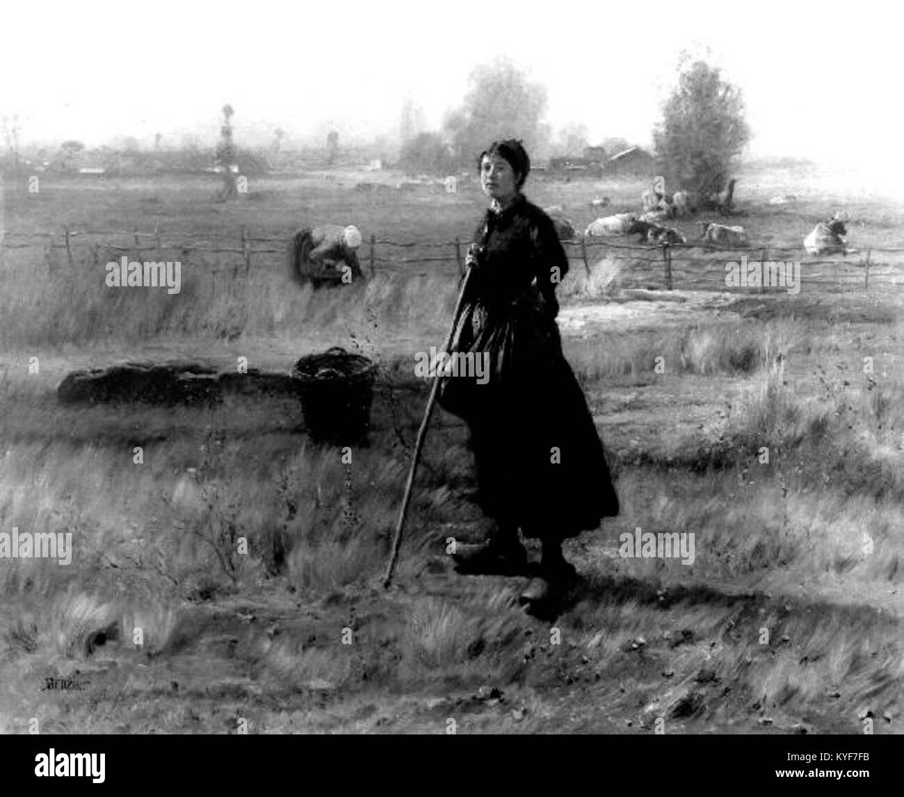 Vaclav Brozik's painting 'Na trave, Na senach' (On the Meadow, On the ...