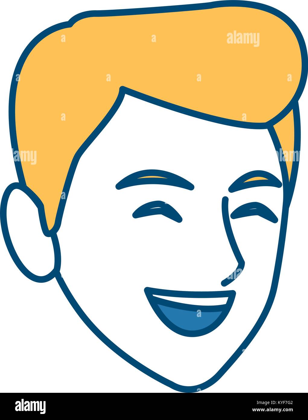Man face smiling cartoon Stock Vector Image & Art - Alamy
