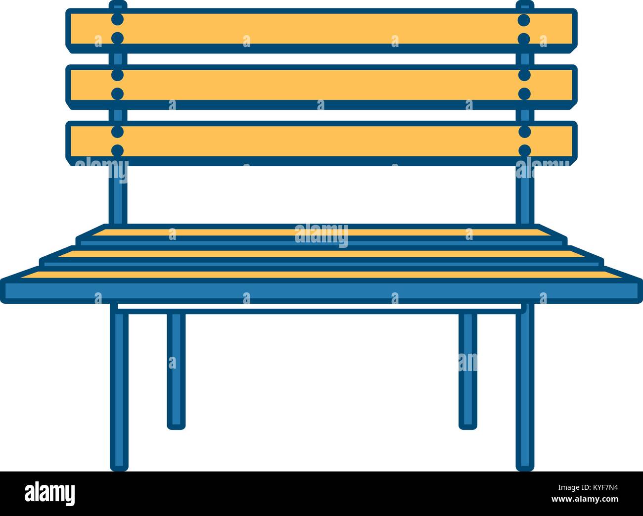 Wooden park chair Stock Vector Image & Art - Alamy