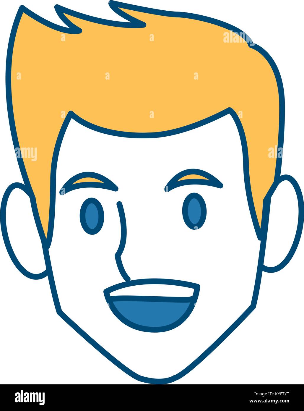 Man face smiling cartoon Stock Vector Image & Art - Alamy