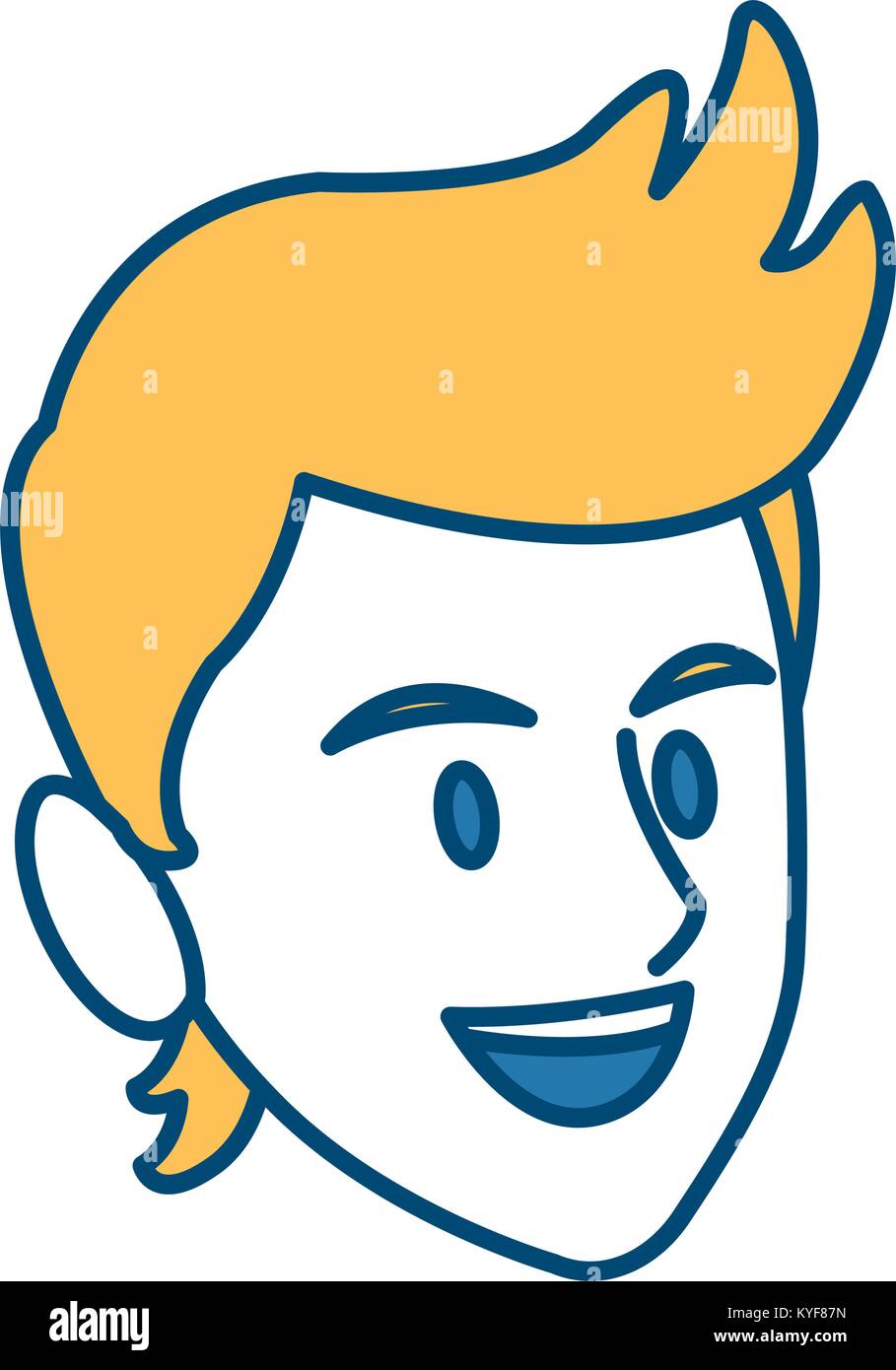 Man face smiling cartoon Stock Vector Image & Art - Alamy