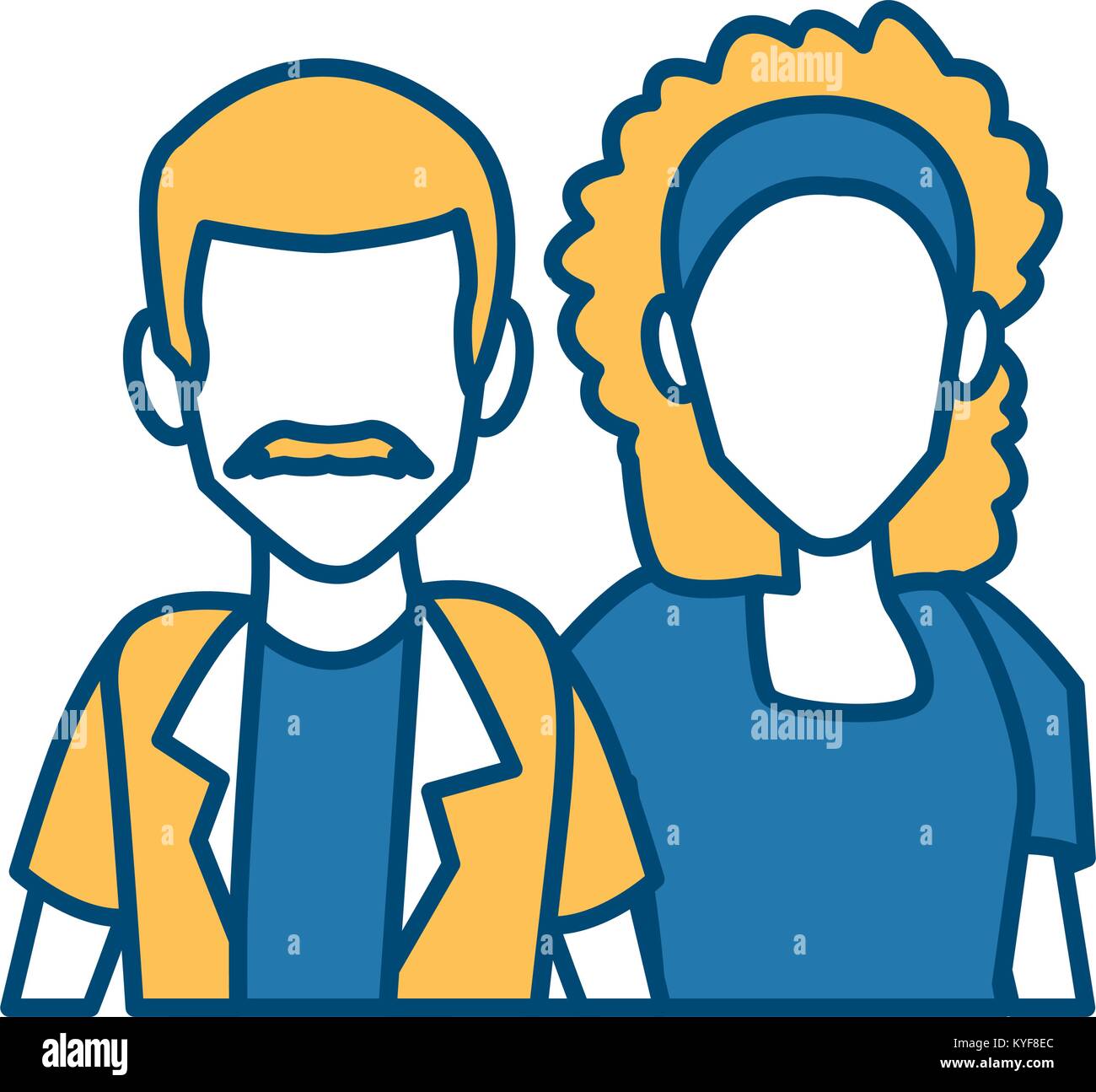 Couple of friends cartoon Stock Vector Image & Art - Alamy