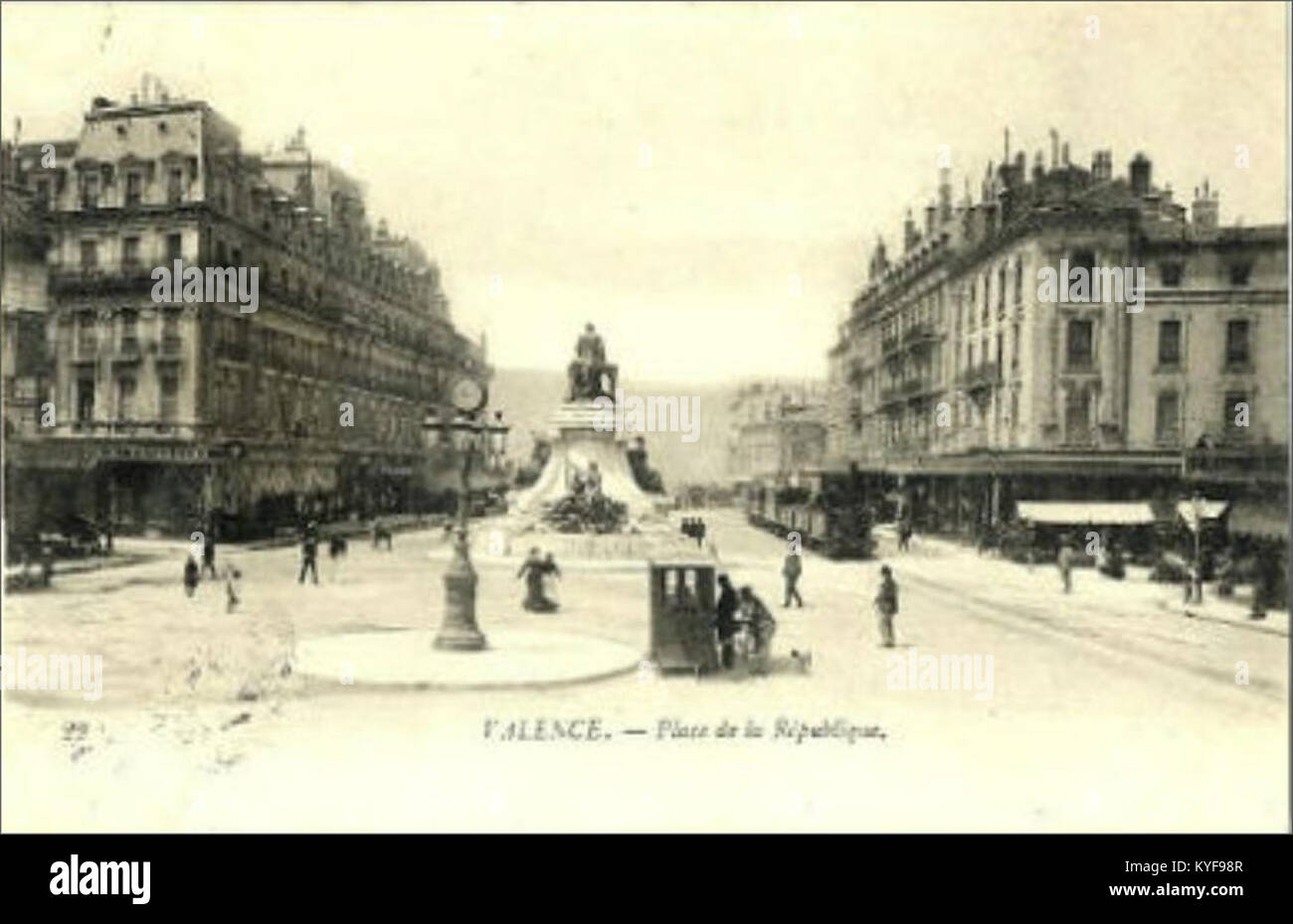 Valence - Place de la République Stock Photo - Alamy