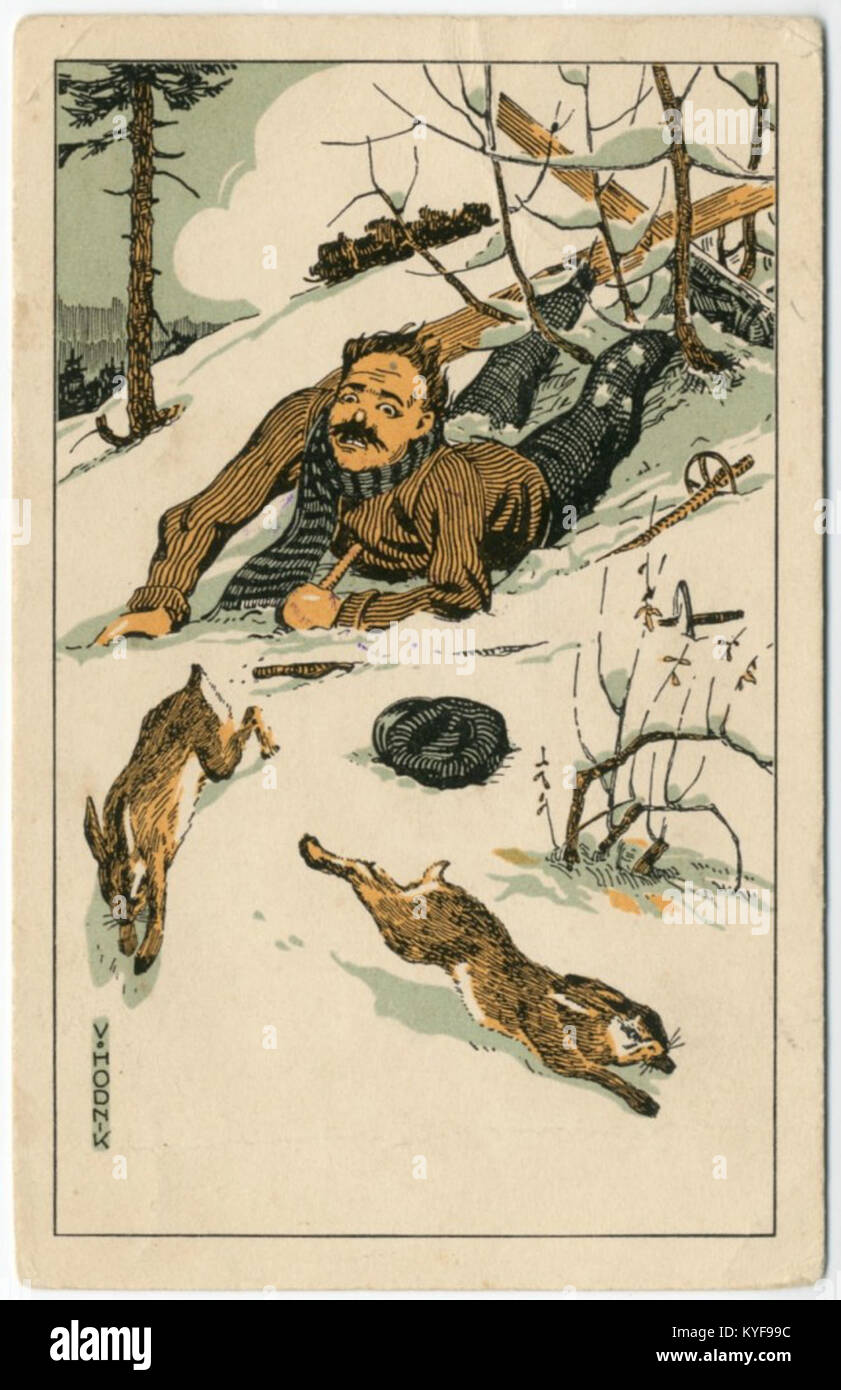 This image depicts Valentin Hodnik's work titled 'Zajcje strasilo ...