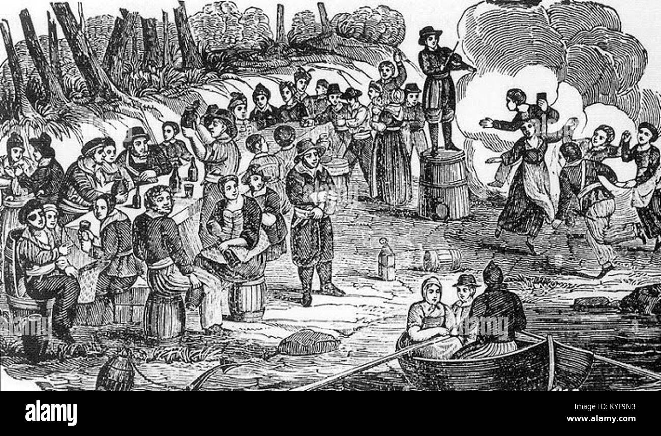 Vane's and Blackbeard's crews on the Carolina coast Stock Photo - Alamy