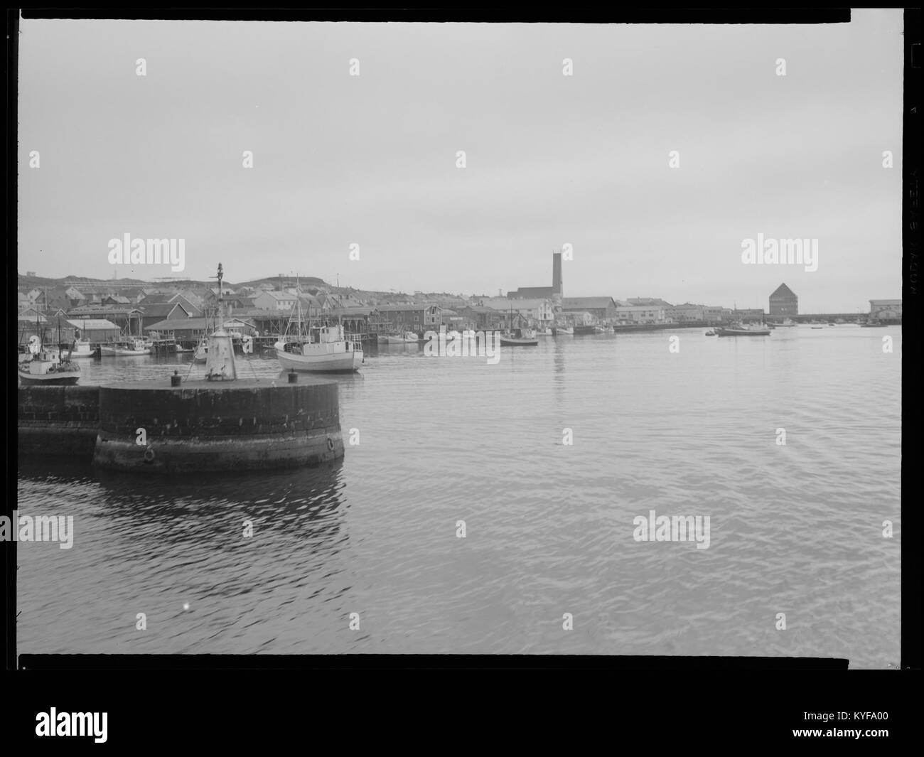 A black-and-white photograph of the Vard region, captured on December ...