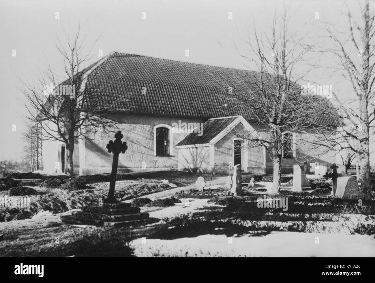 A photograph of Vartofta-Åsaka Church in Sweden, a historical building ...