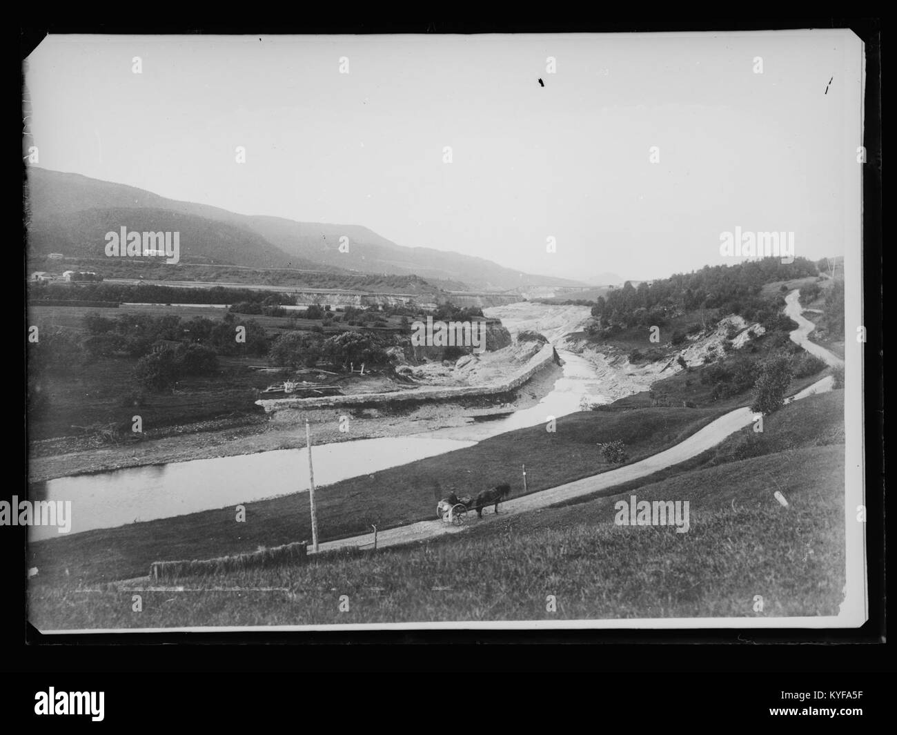Historic water control structure Black and White Stock Photos & Images ...