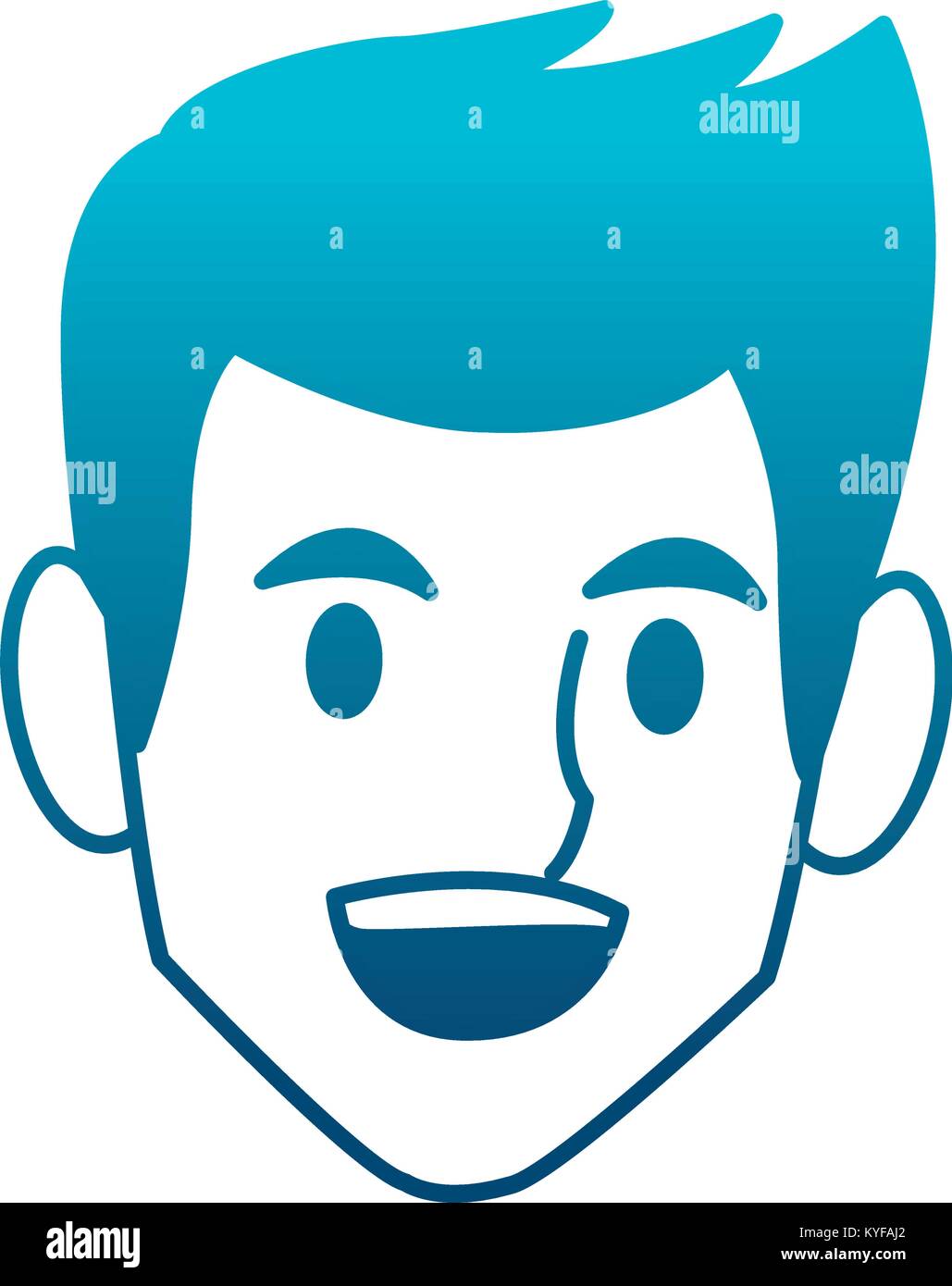 Man face smiling cartoon Stock Vector Image & Art - Alamy
