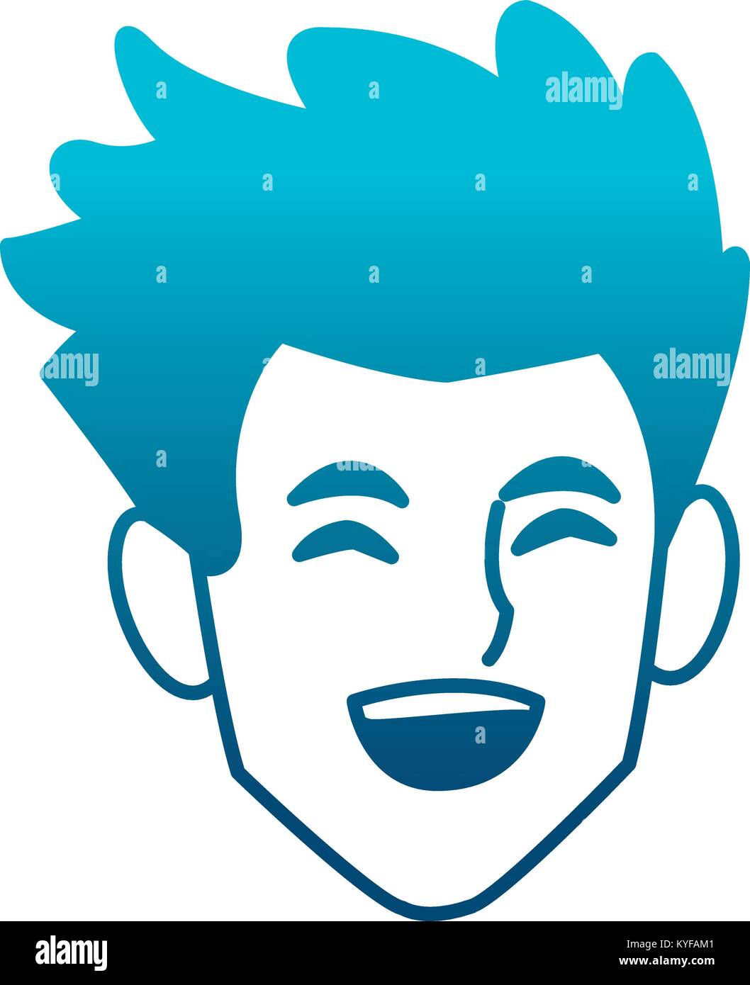 Man face smiling cartoon Stock Vector Image & Art - Alamy