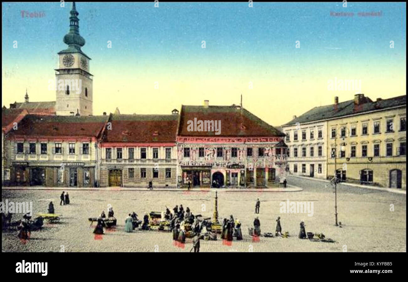 A historical photograph showing a view of Charles Square, including the ...