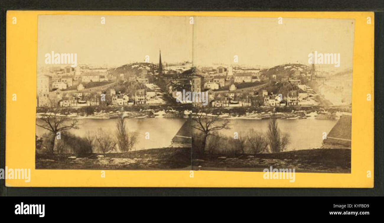 This stereoscopic view captures a historical perspective of Easton ...