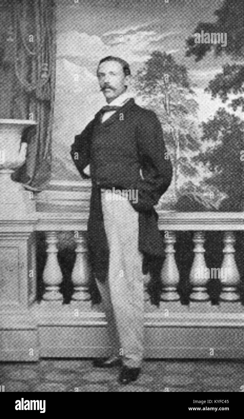 A circa 1860 portrait of Viktor Rydberg, Swedish author, poet, and ...