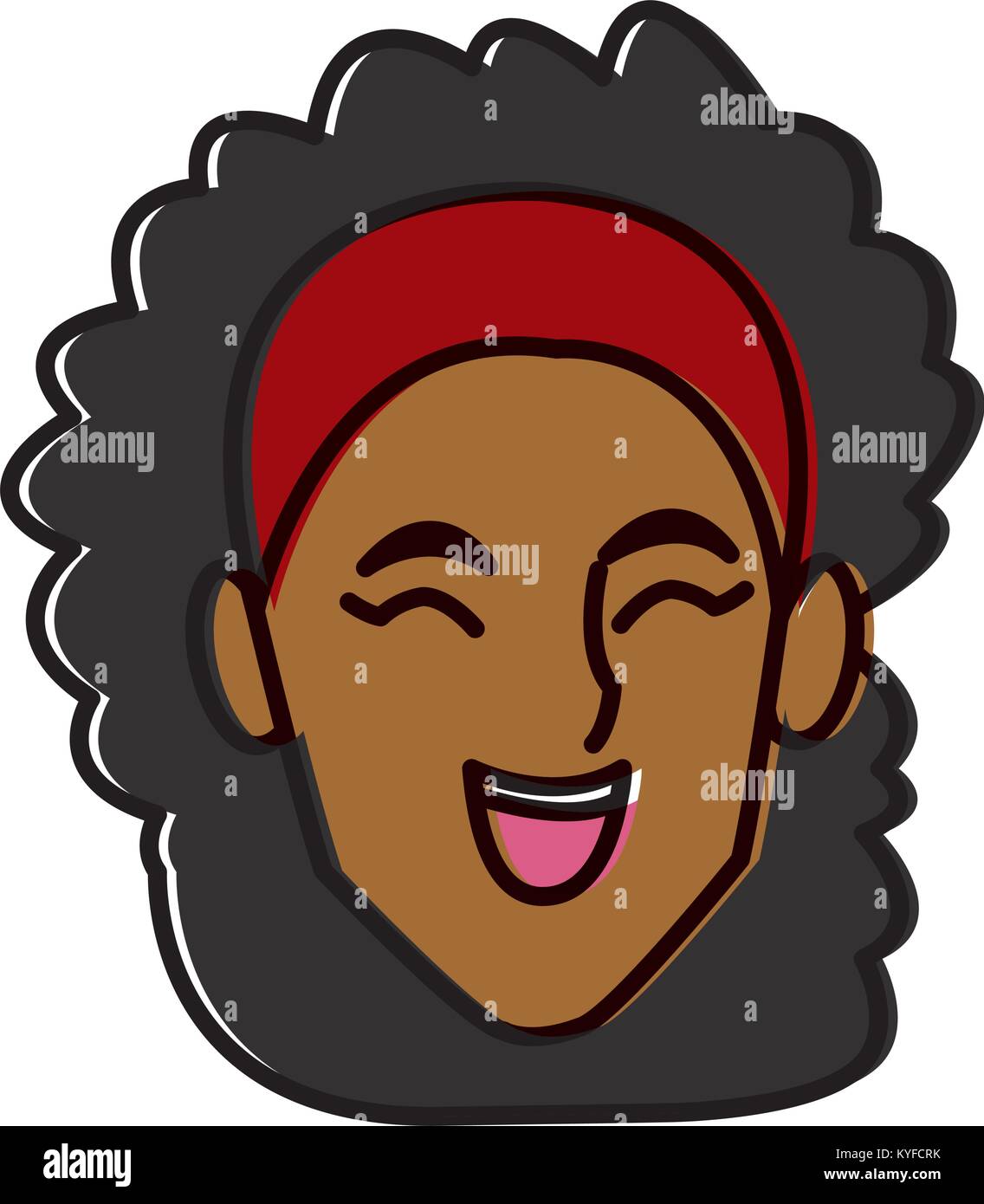 Woman face smiling cartoon Stock Vector Image & Art - Alamy