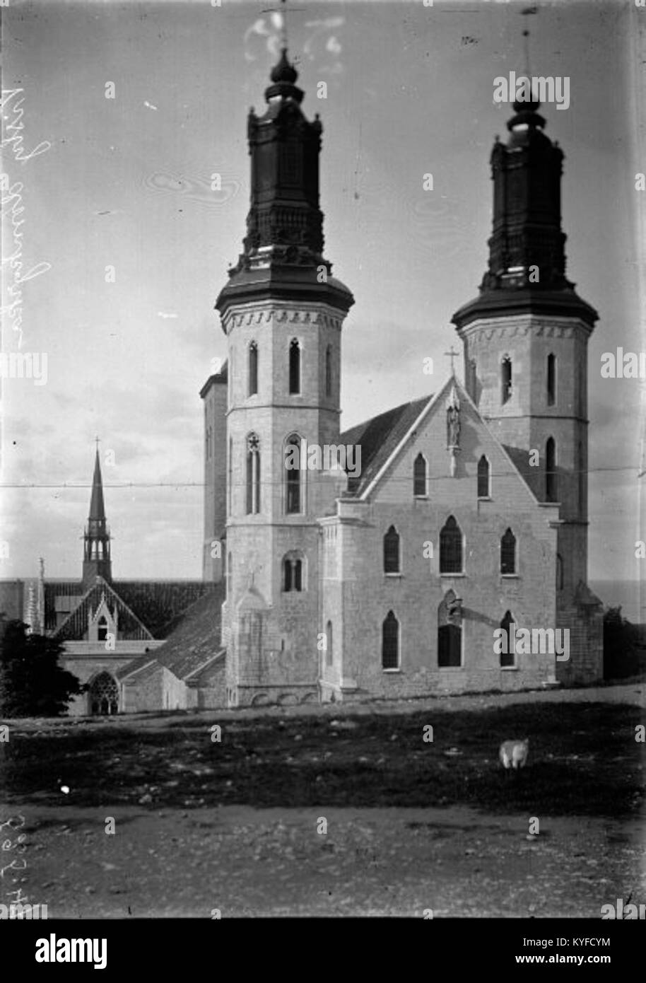 Visby Cathedral, also known as St. Mary's Cathedral, is located in the ...
