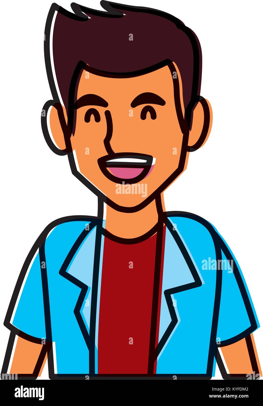 Man profile cartoon Stock Vector Image & Art - Alamy