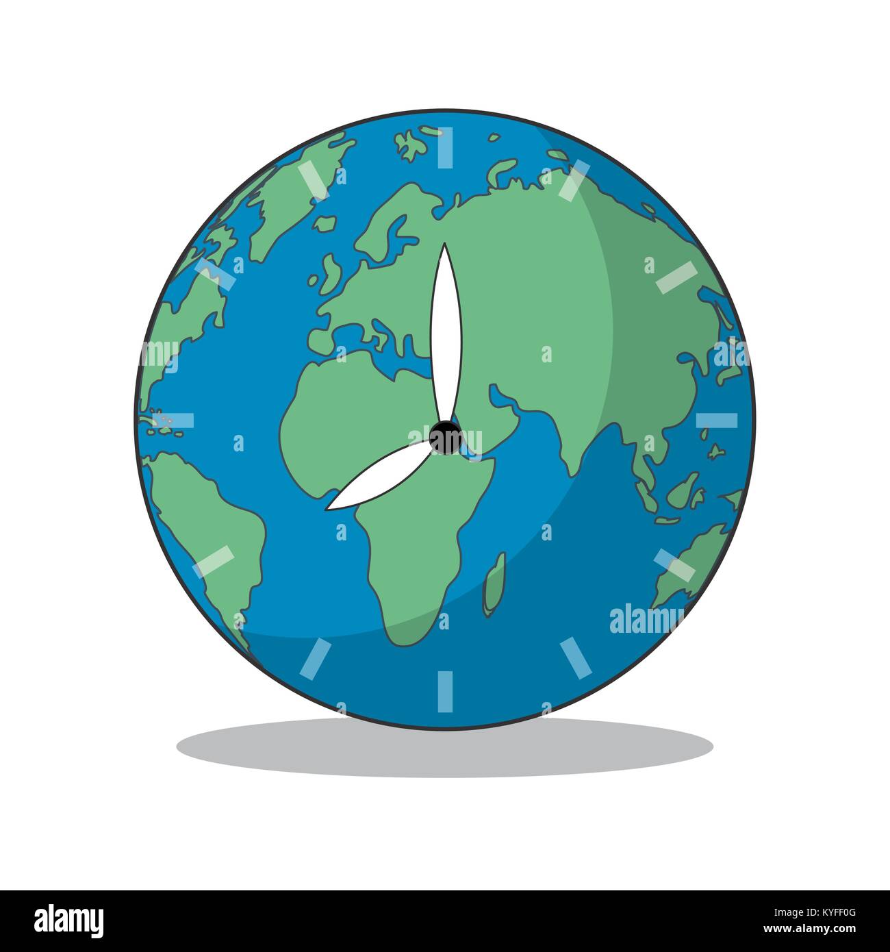 Earth hour green planet Cut Out Stock Images & Pictures - Alamy