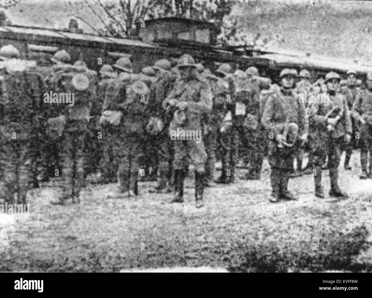 The image depicts military exercises of the Yugoslav Royal Army near ...