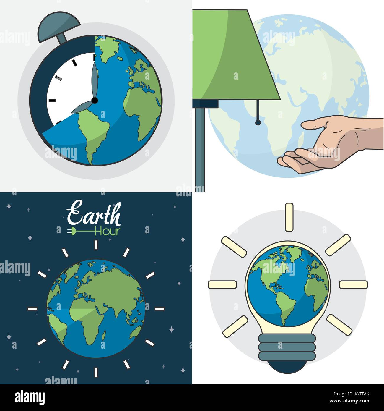 Earth Hour design Stock Vector Image & Art - Alamy