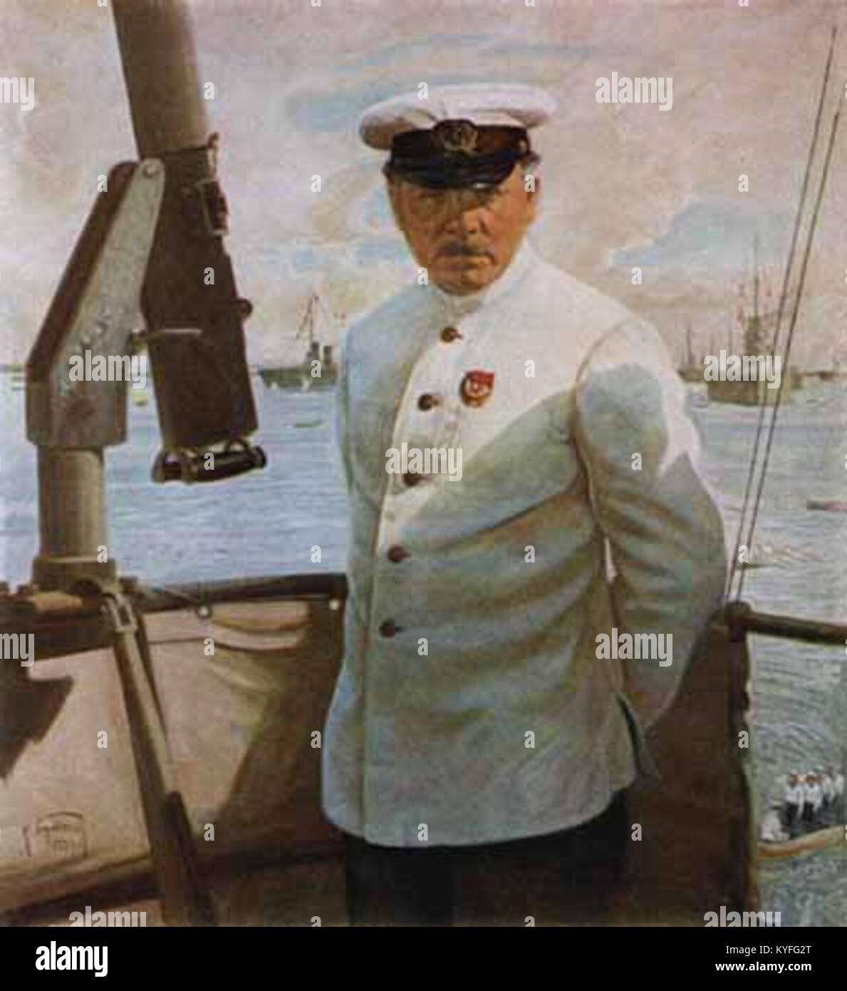 Voroshilov at the battleship Marat by Isaak Brodsky (1929 Stock Photo ...