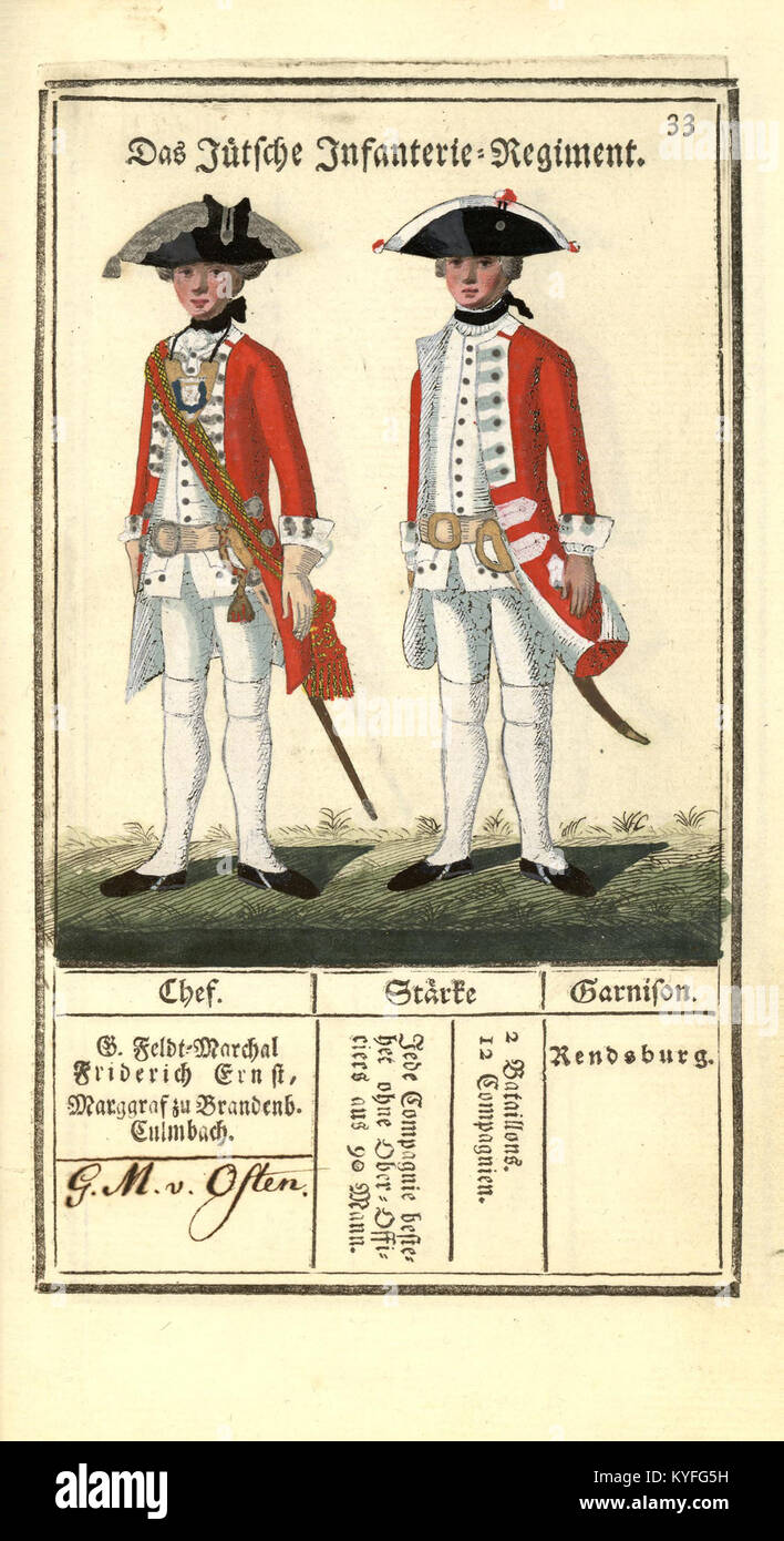 A detailed illustration of the entire Royal Danish Army, showcasing ...