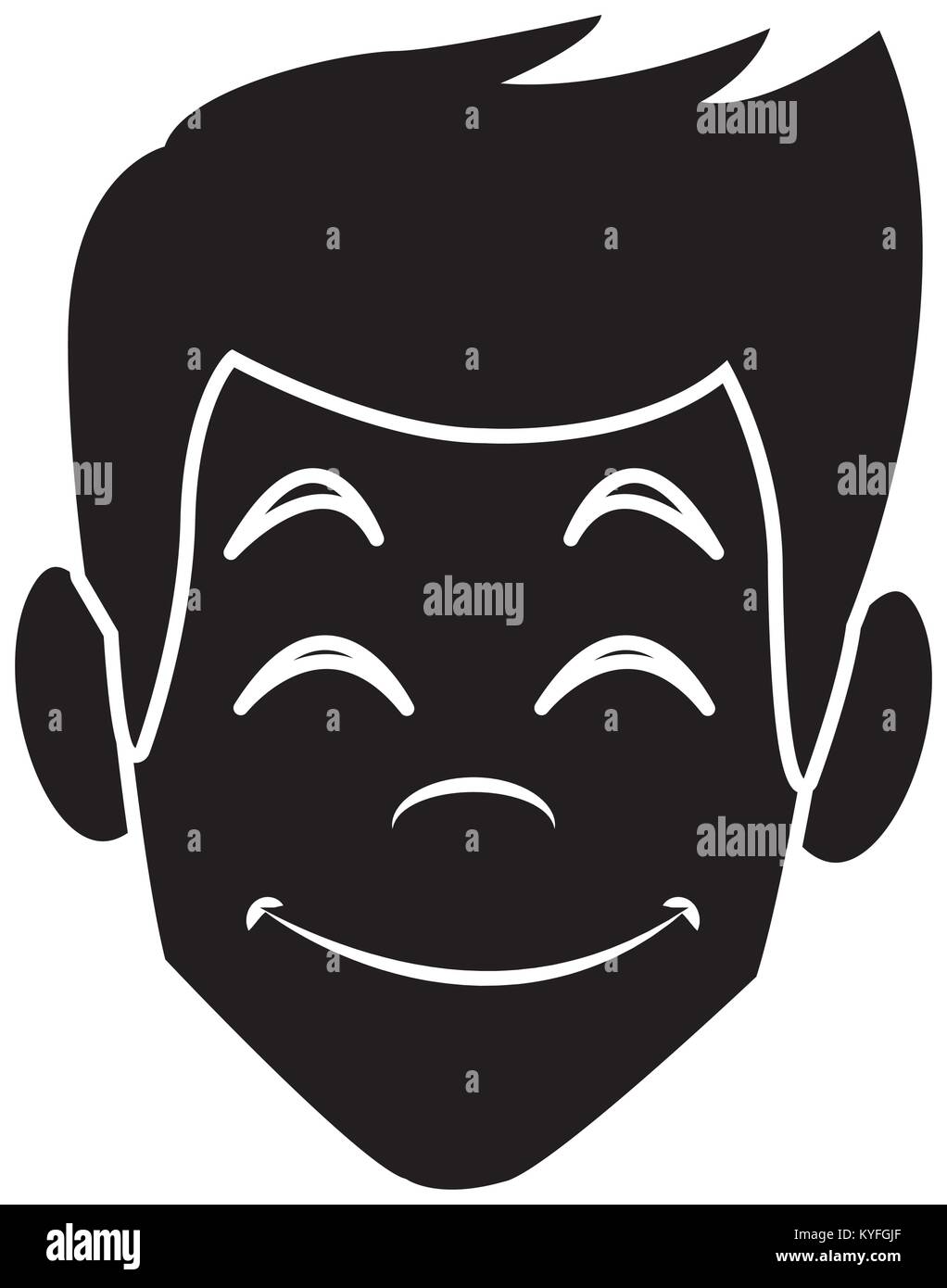 Man face smiling cartoon Stock Vector Image & Art - Alamy