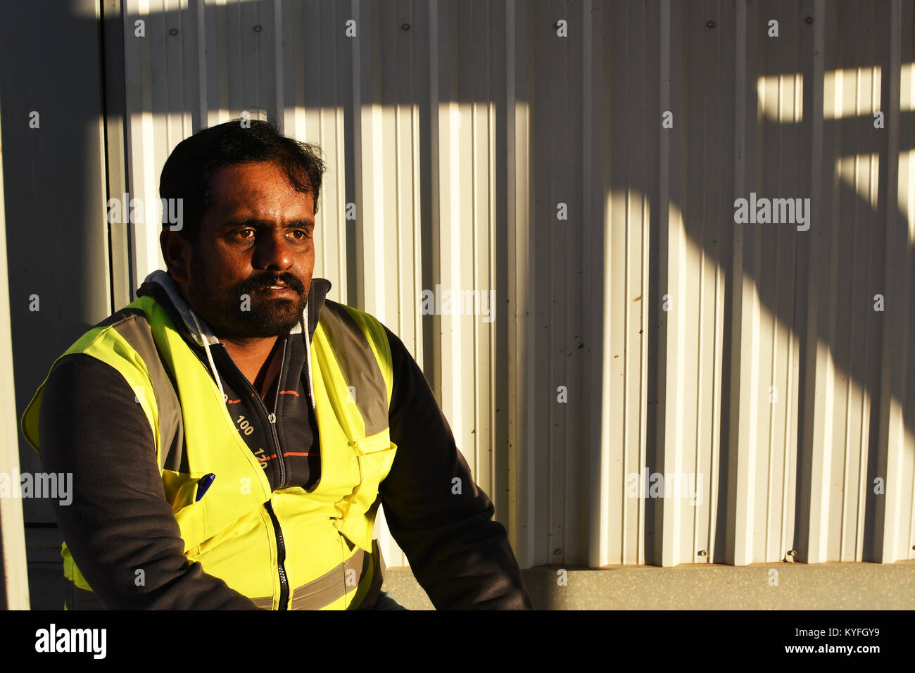 Babujee resting after wotk Stock Photo - Alamy